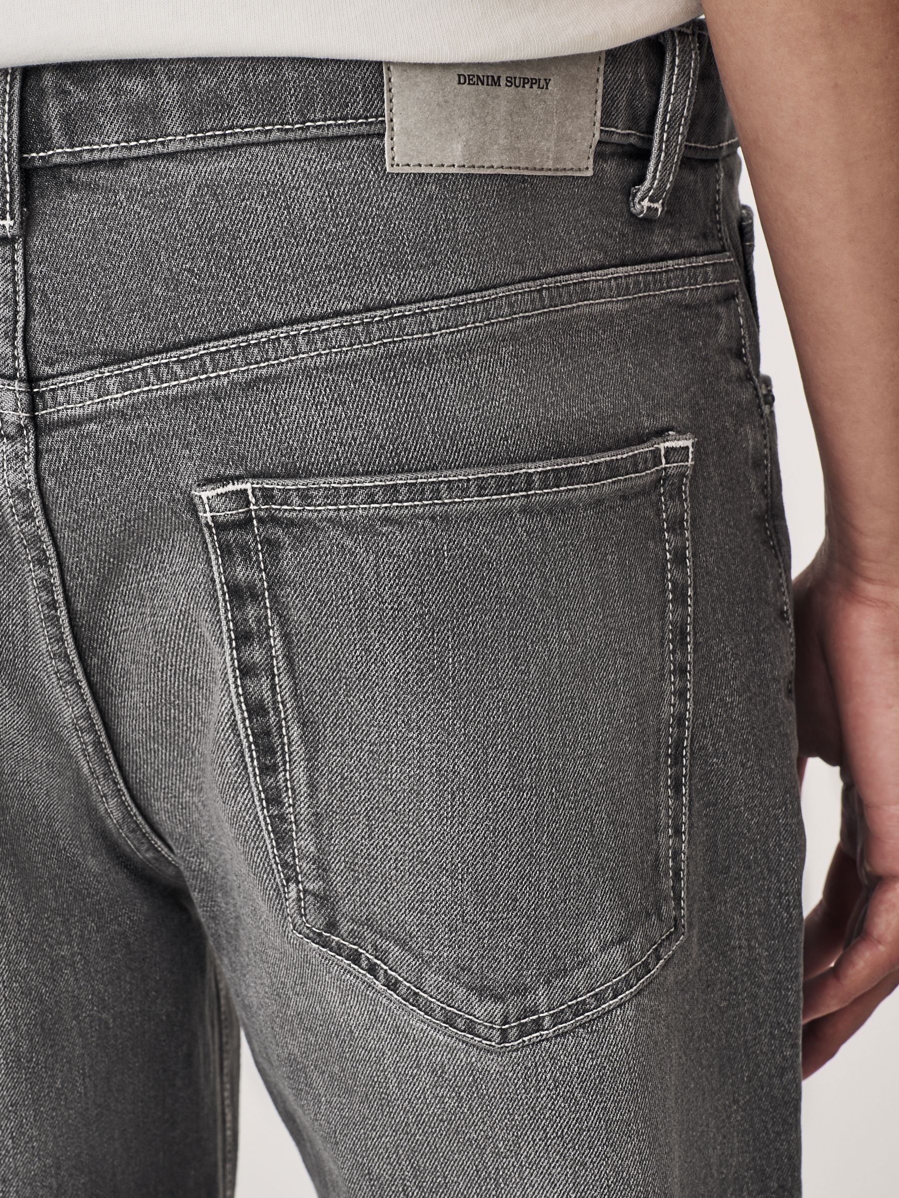 Buy Grey Straight Fit Vintage Wash Denim Jeans from the Next UK online shop