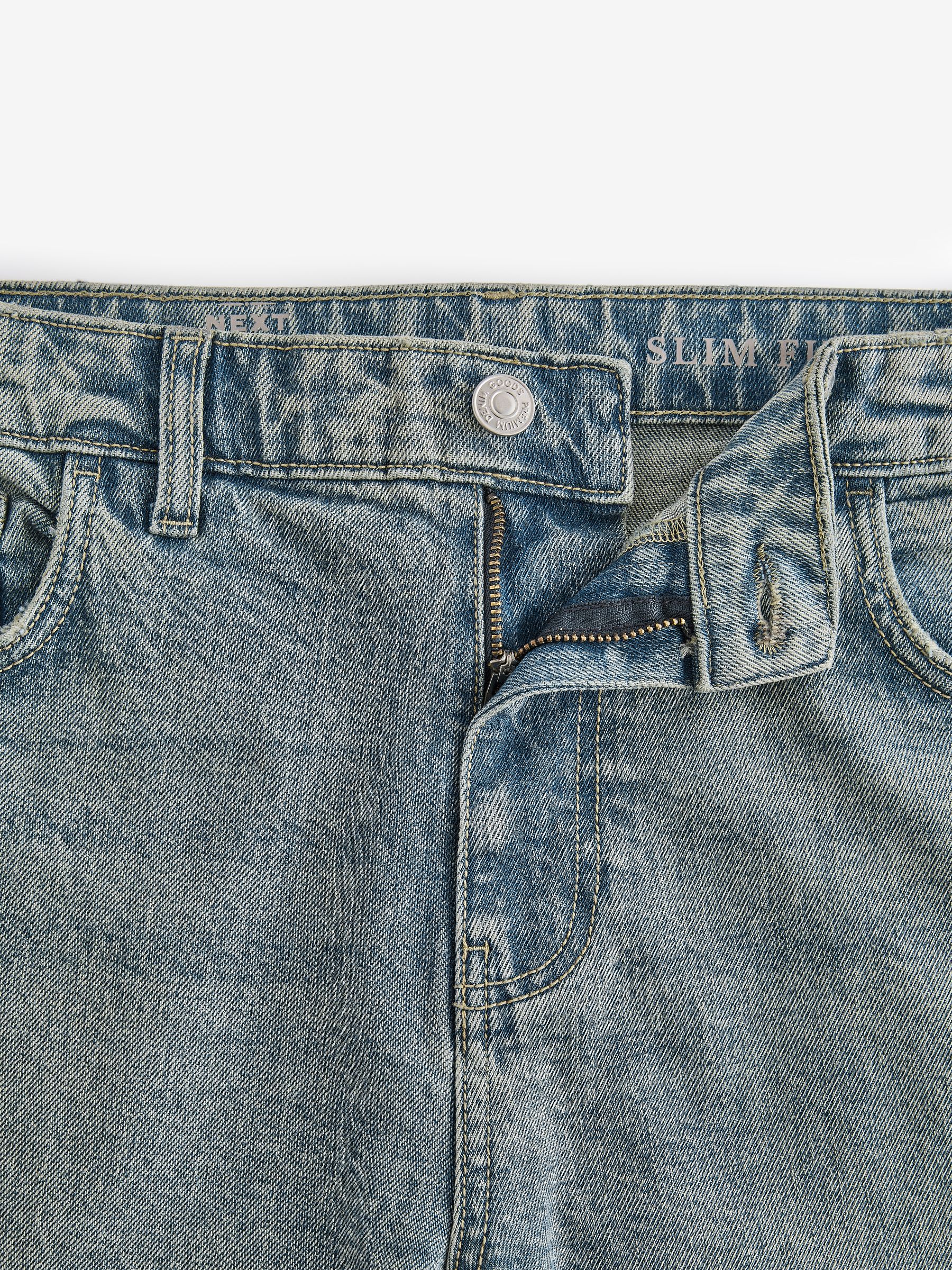 Buy Blue Light Tint Slim Fit Vintage Wash Denim Jeans from the Next UK ...