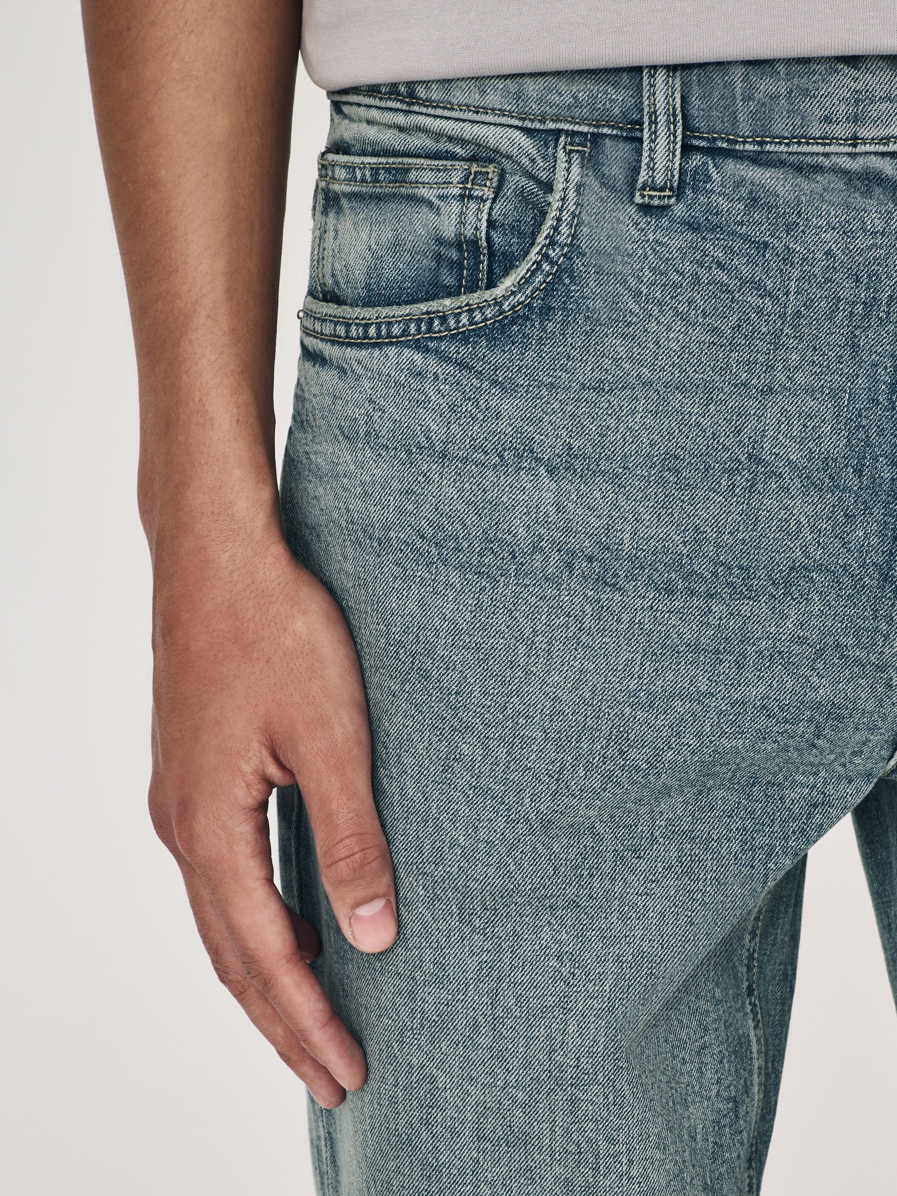 Buy Blue Light Tint Slim Fit Vintage Wash Denim Jeans from the Next UK ...