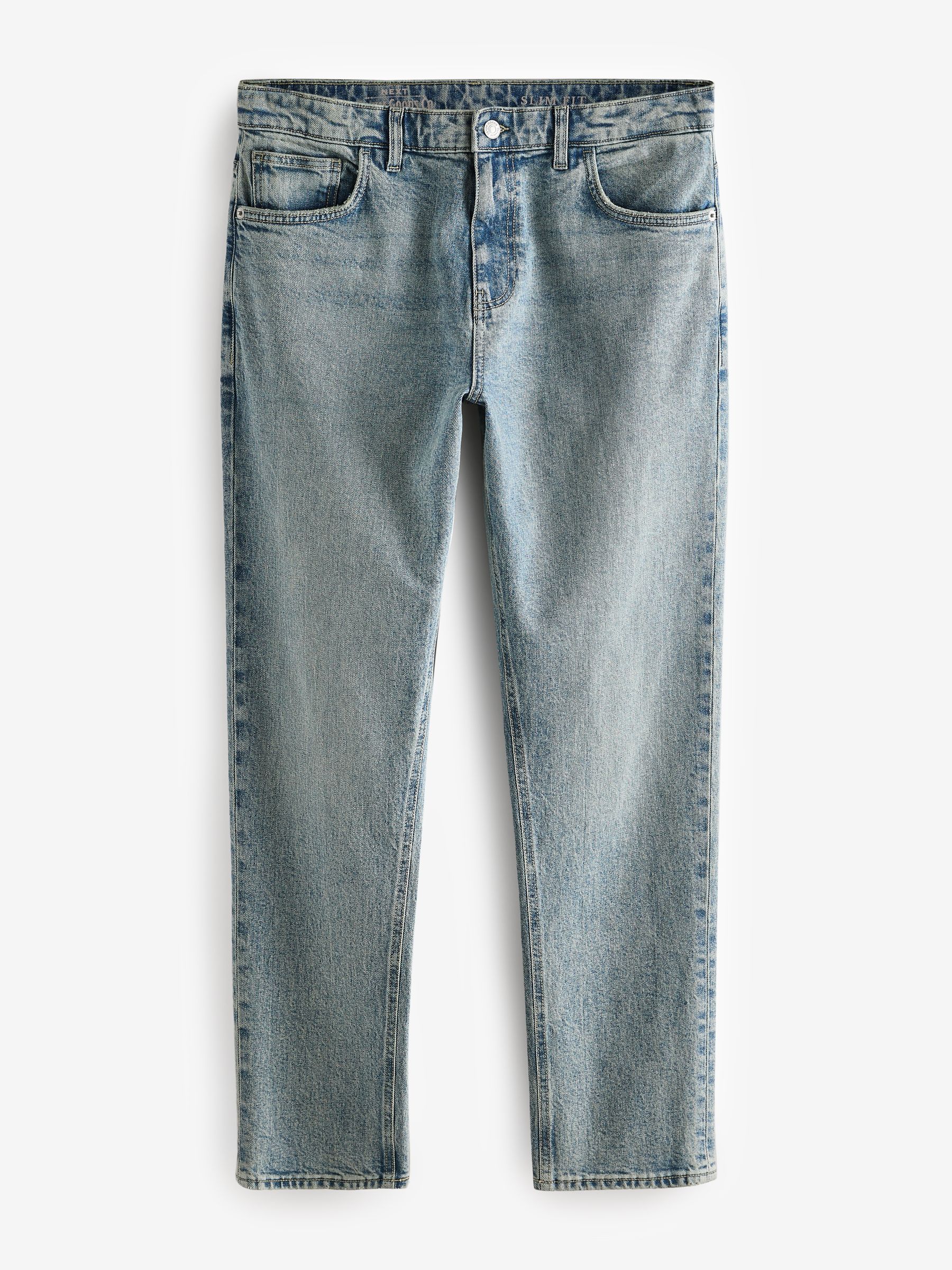 Buy Blue Light Tint Slim Fit Vintage Wash Denim Jeans from the Next UK ...