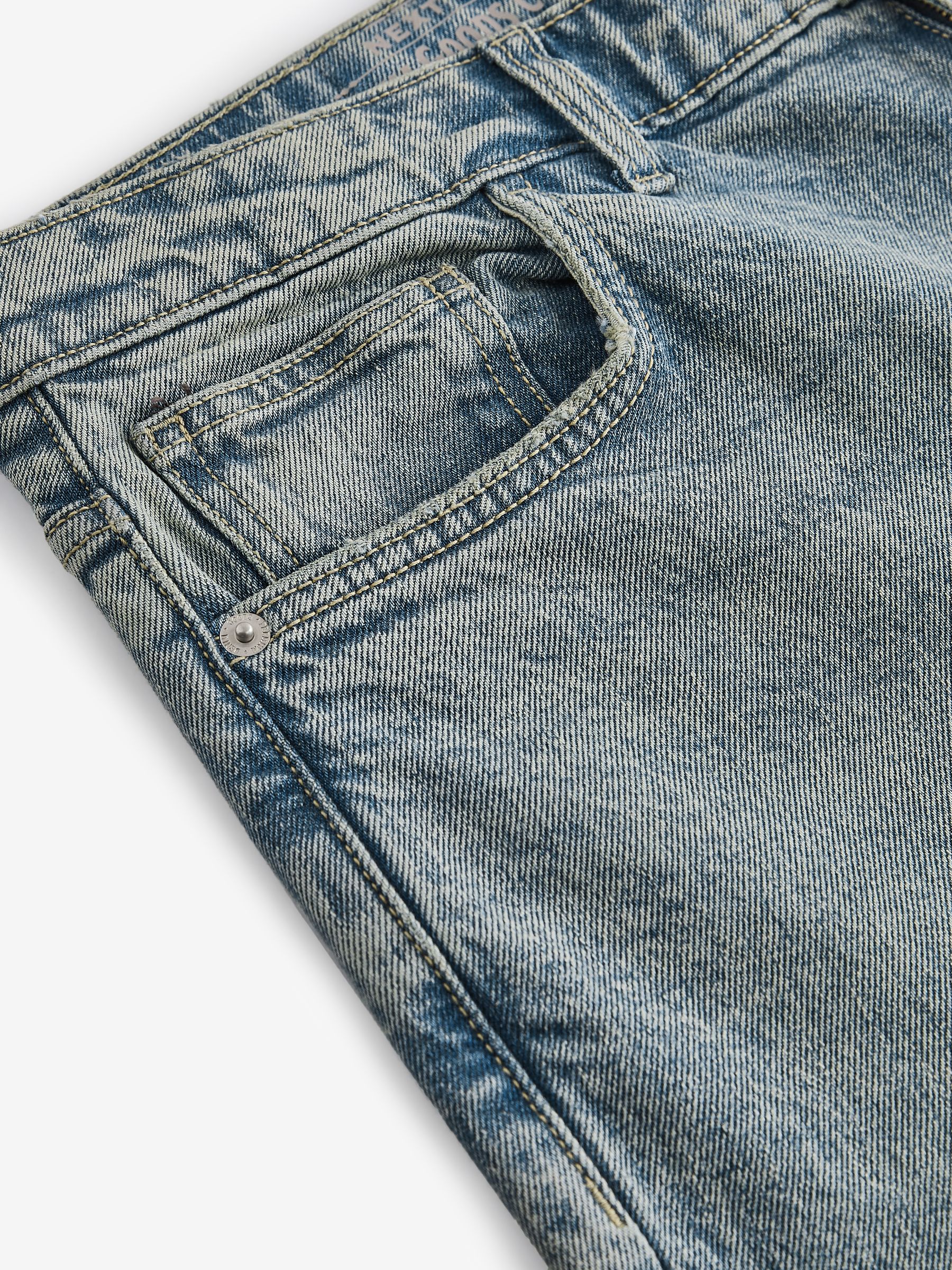 Buy Blue Light Tint Slim Fit Vintage Wash Denim Jeans from the Next UK ...