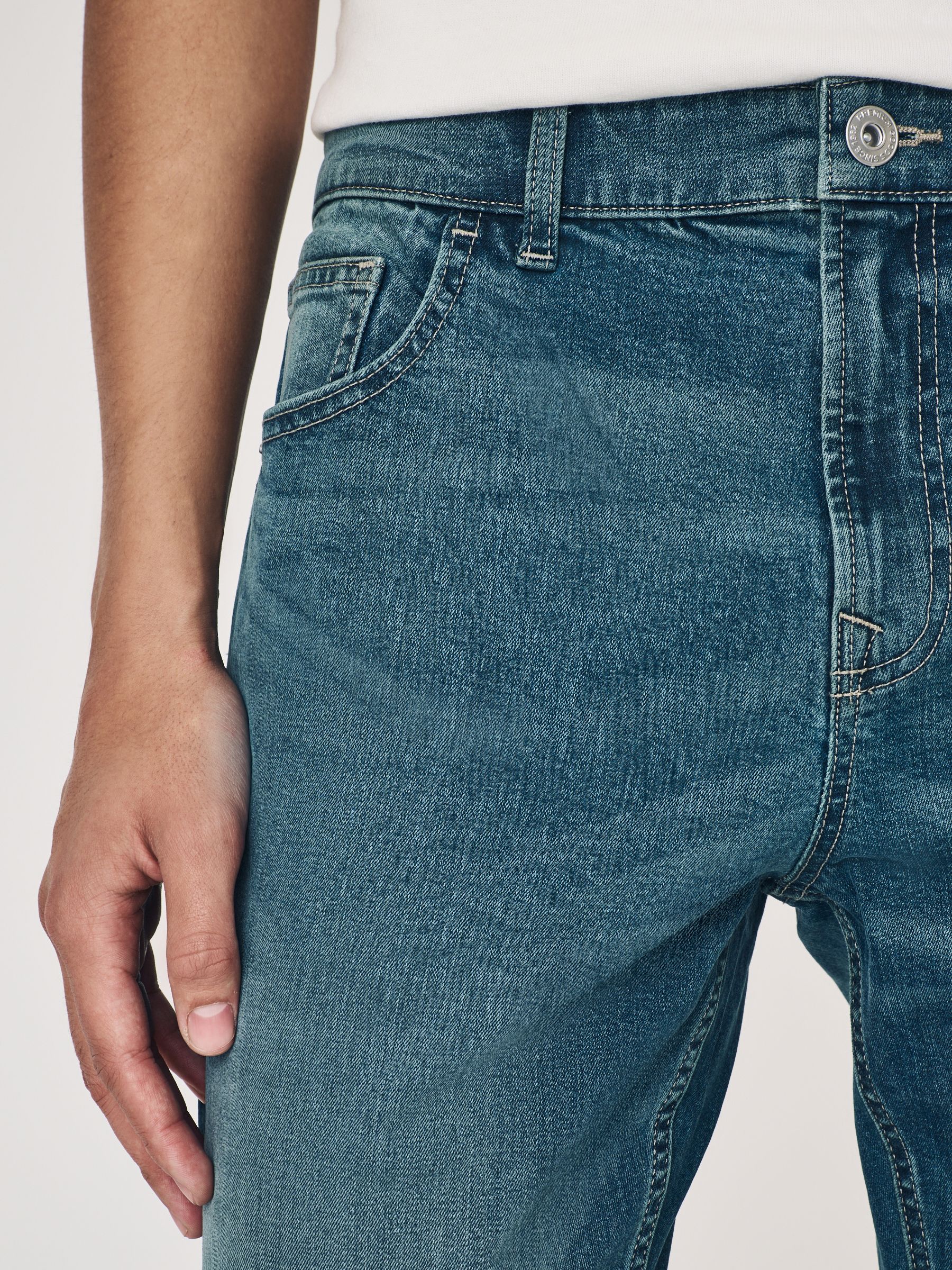 Buy Blue Light Tint Bootcut Classic Stretch Jeans from the Next UK ...