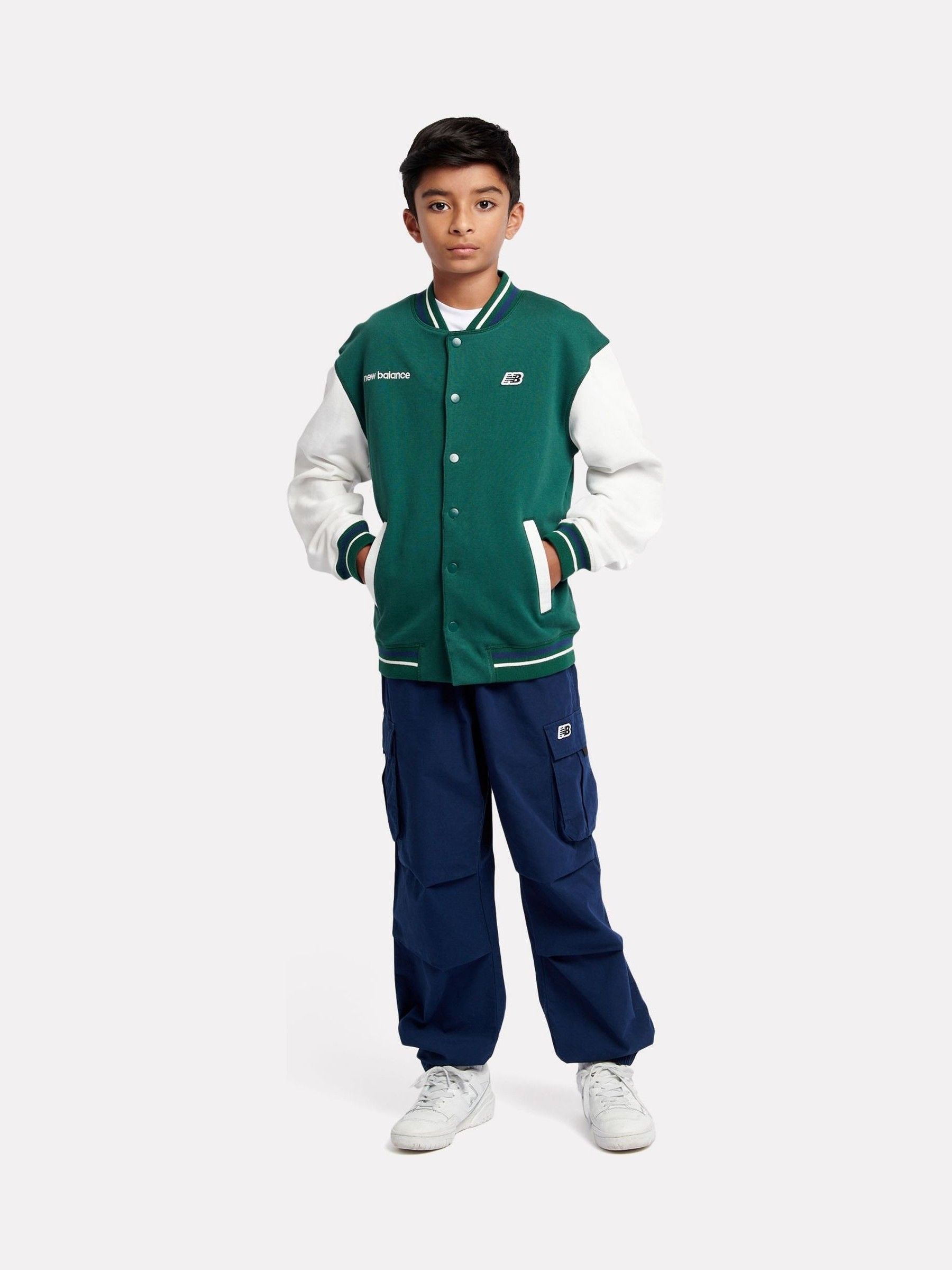 Buy New Balance Green Boys 100% Cotton Baseball Jacket from the Next UK ...