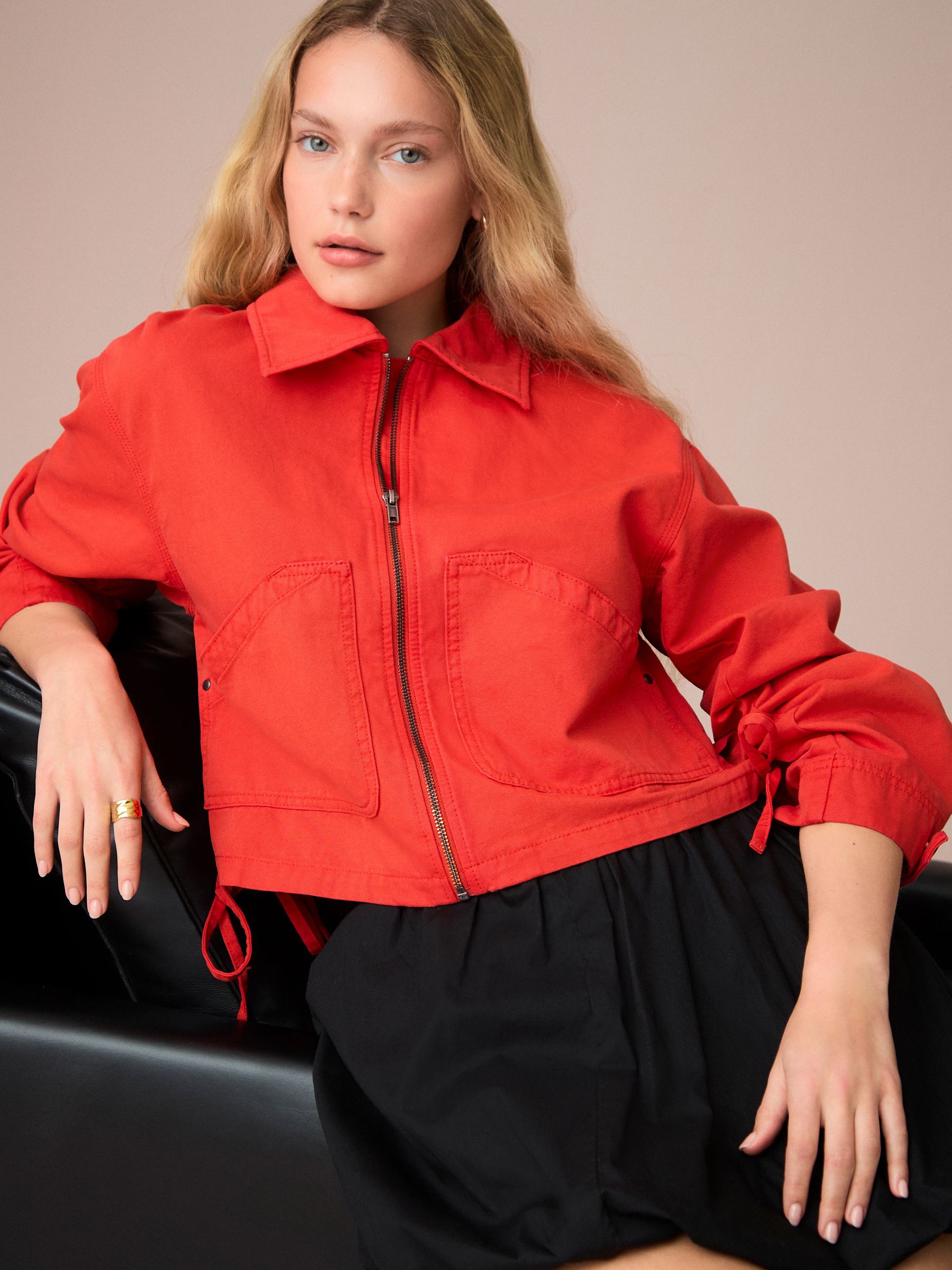 Buy Red 100% Cotton Worker Jacket from the Next UK online shop