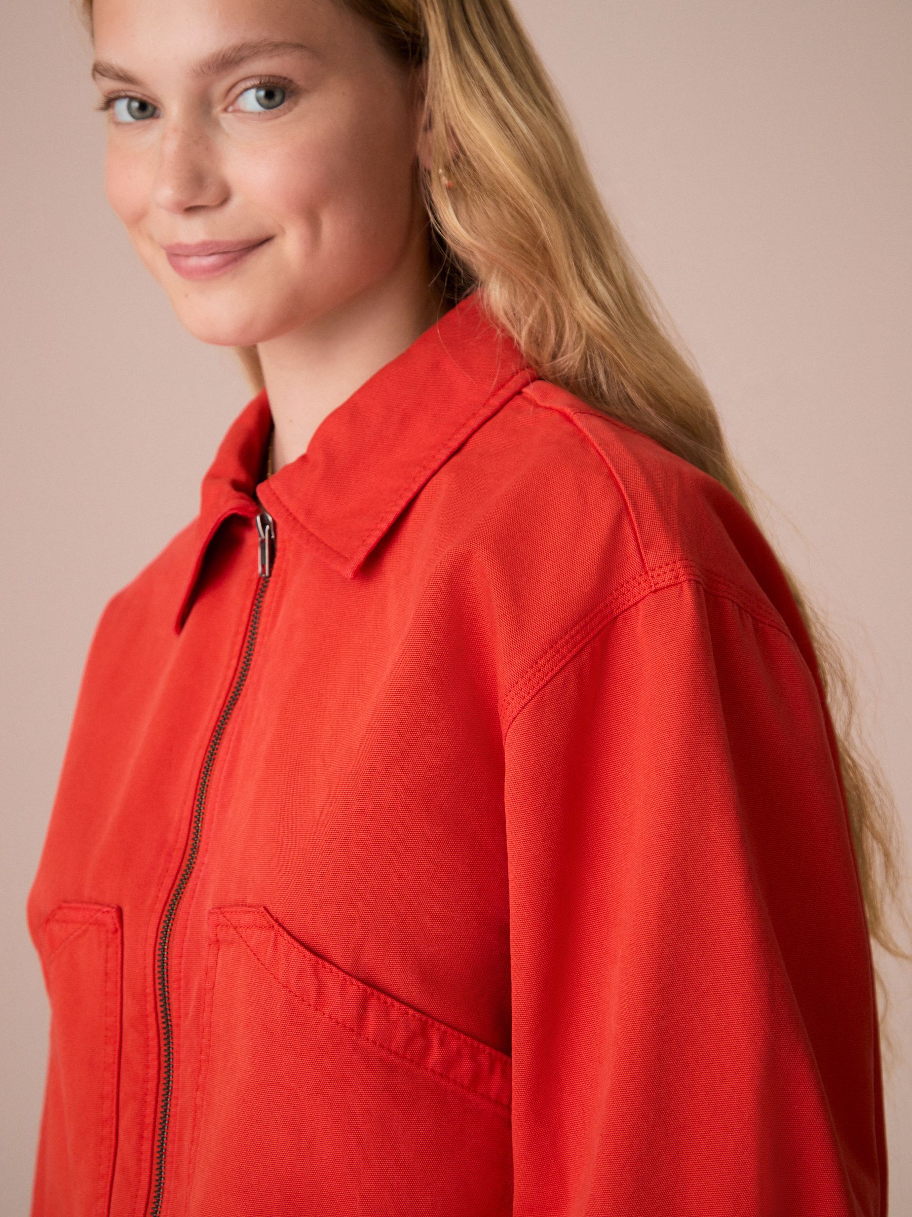 Buy Red 100% Cotton Worker Jacket from the Next UK online shop