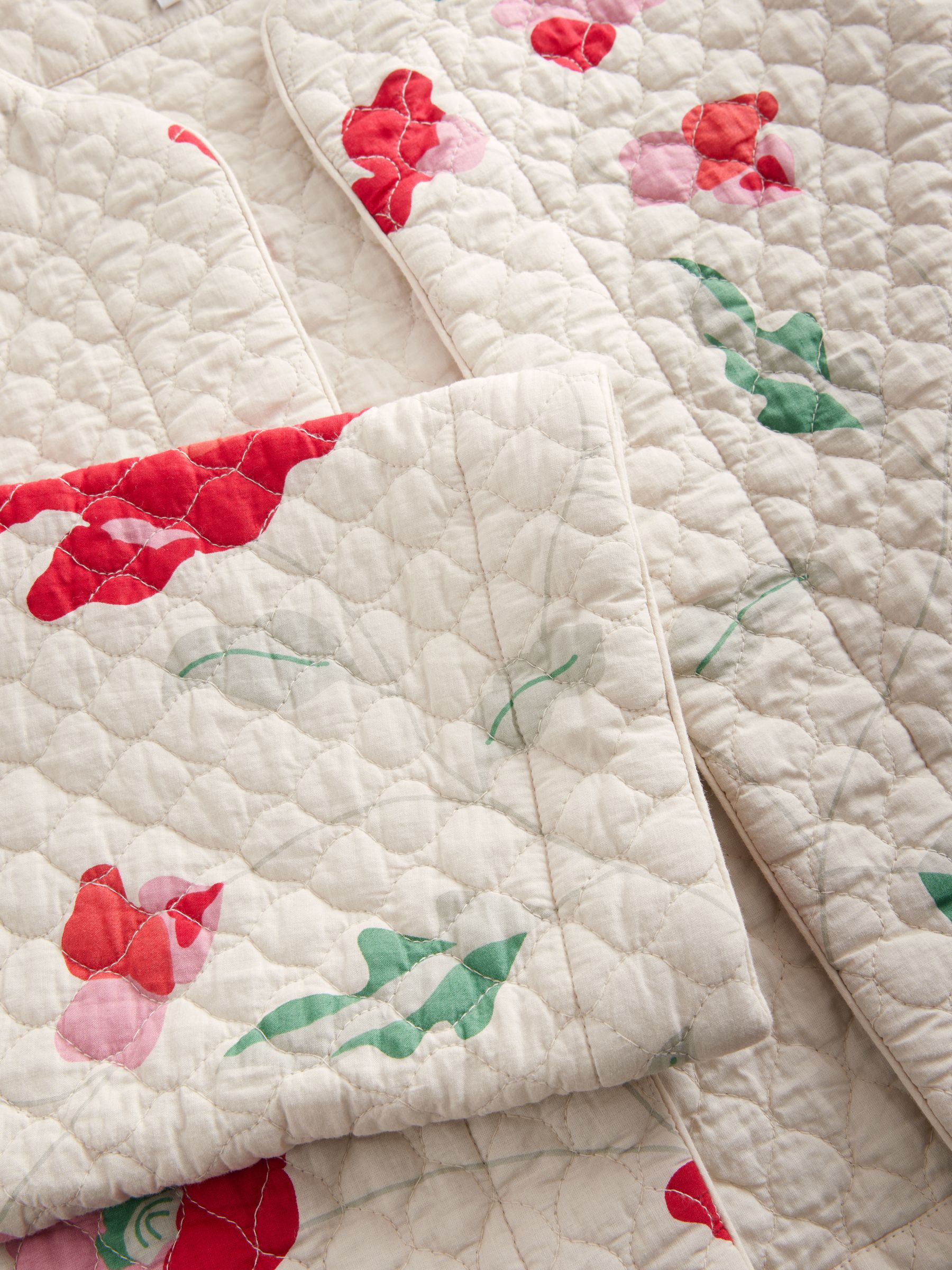 Buy Ecru Cream Floral Print Quilted Jacket from the Next UK online shop