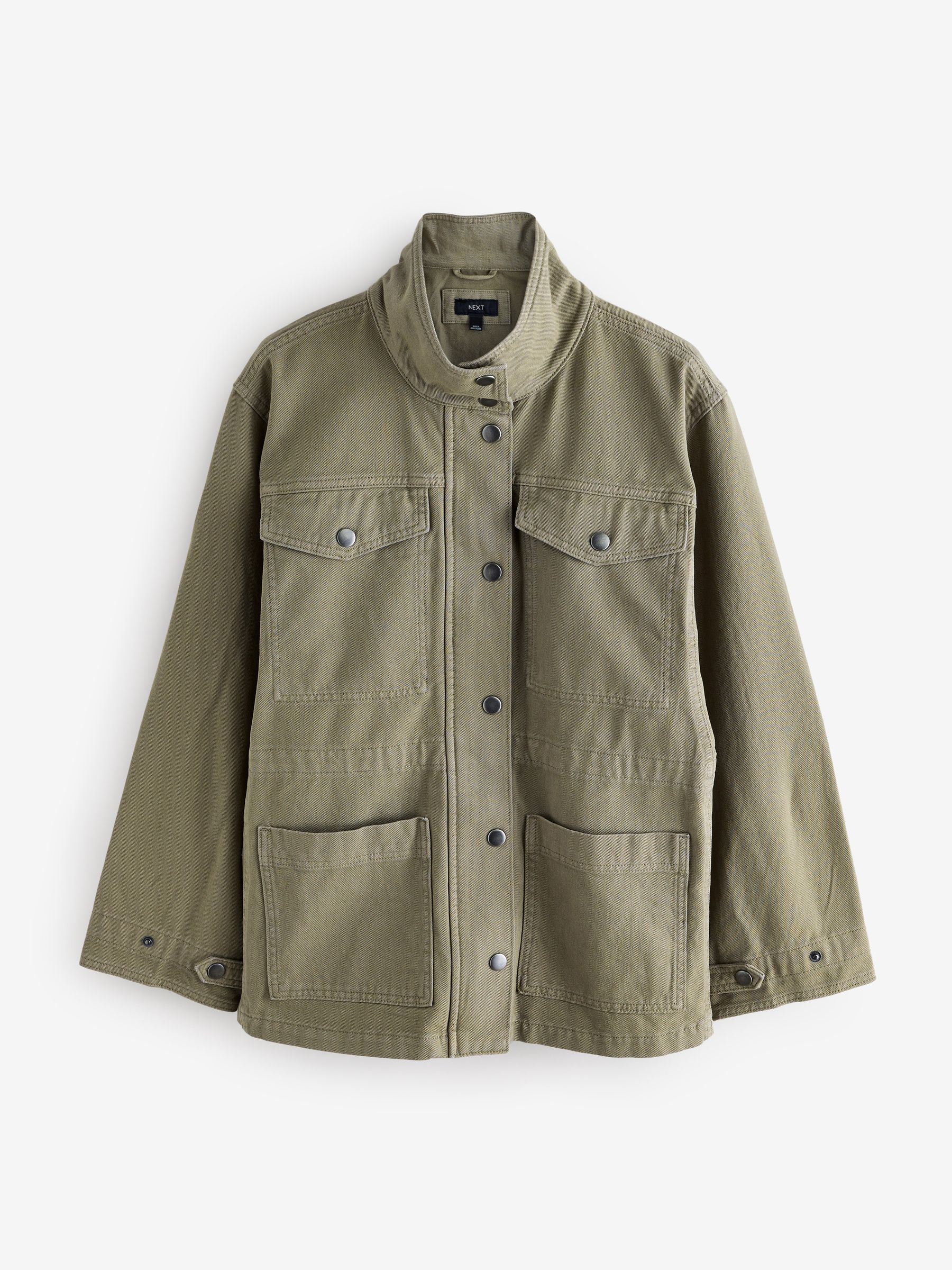 Buy Khaki Green Cotton Utility Jacket from the Next UK online shop