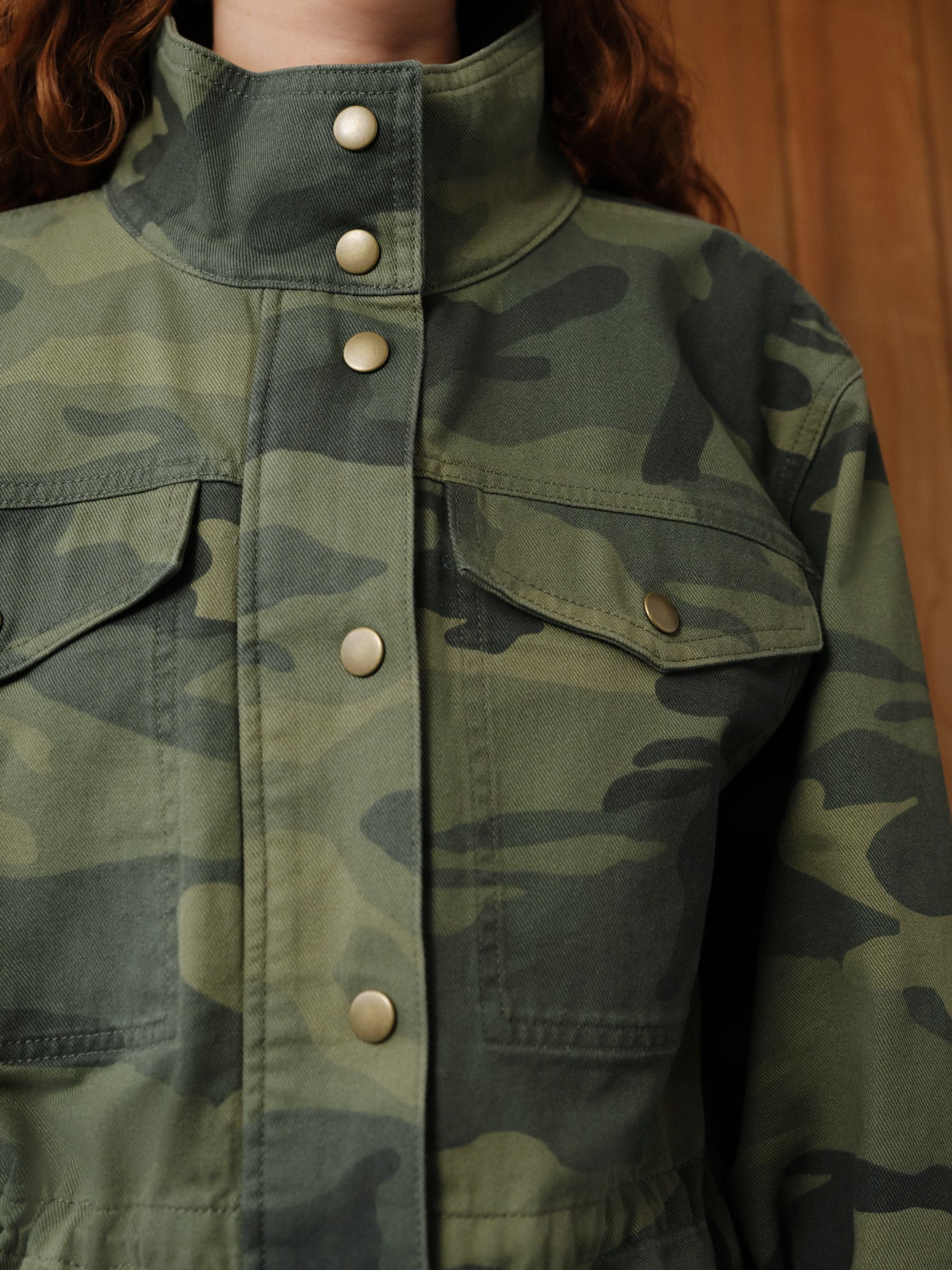 Buy Khaki Camo Cotton Utility Jacket from the Next UK online shop