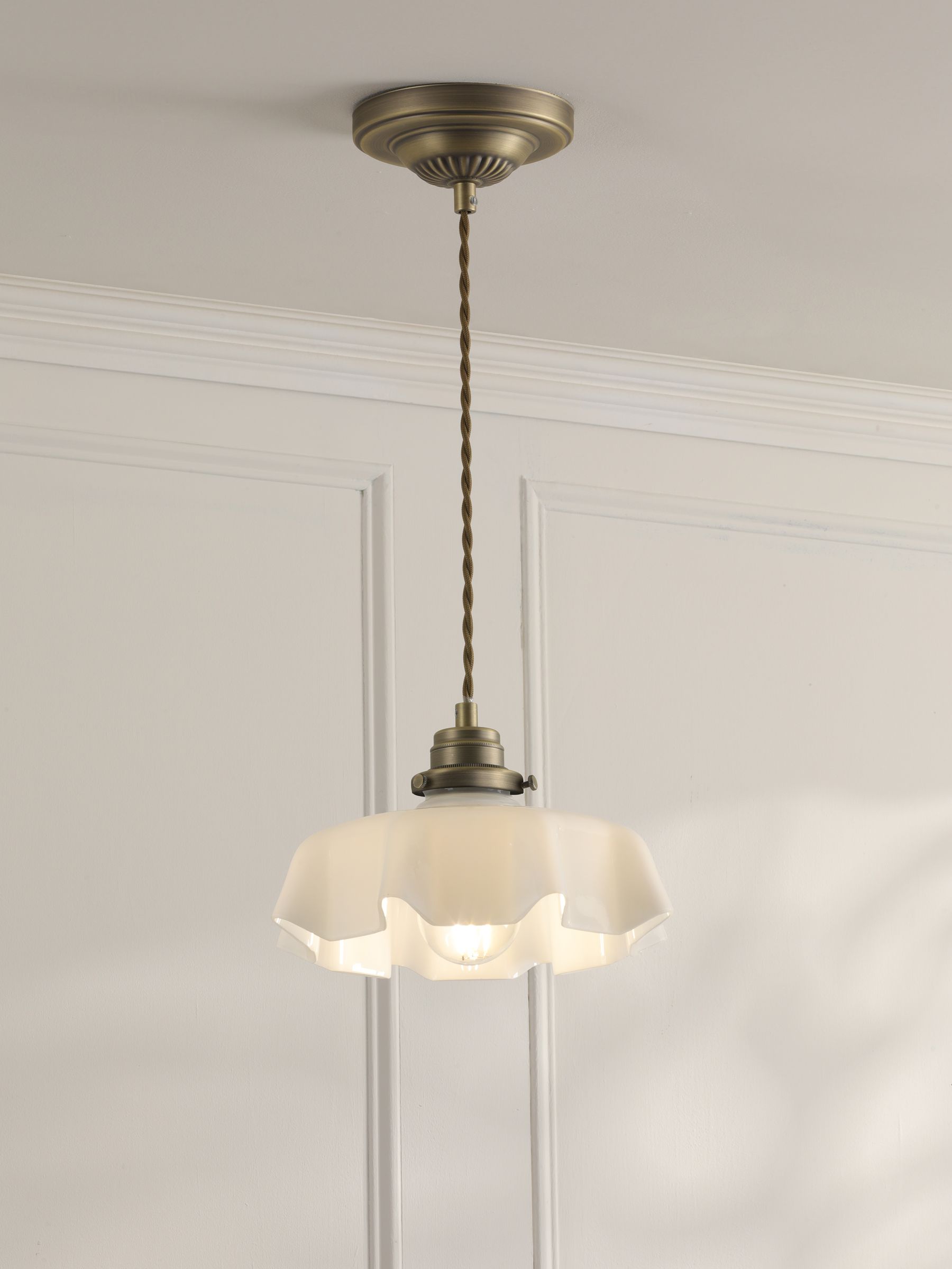 Buy Laura Ashley Off White Banham Pendant Ceiling Light from the Next ...