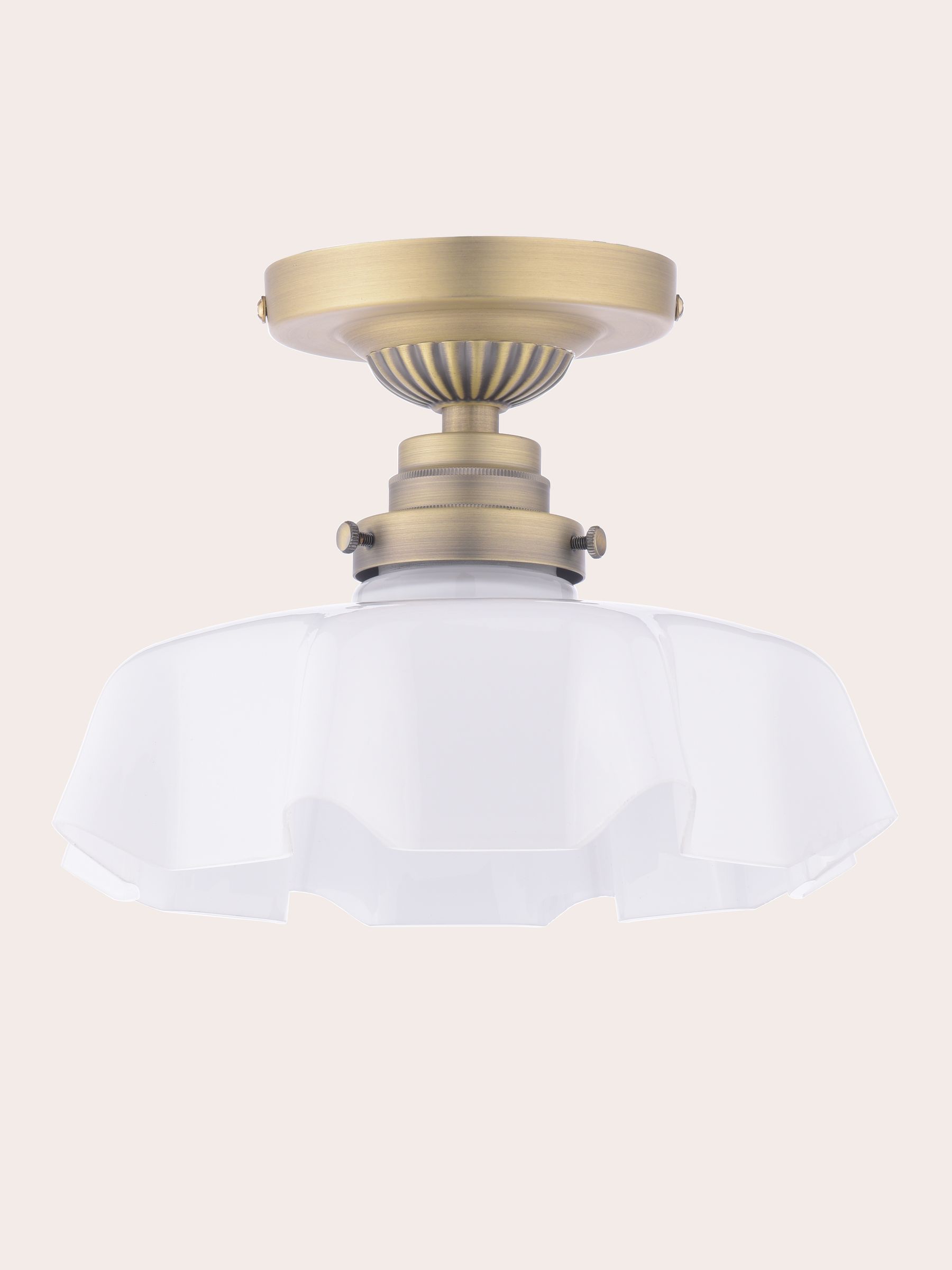 Buy Laura Ashley Off White Banham Flush Ceiling Fitting Ceiling Light ...