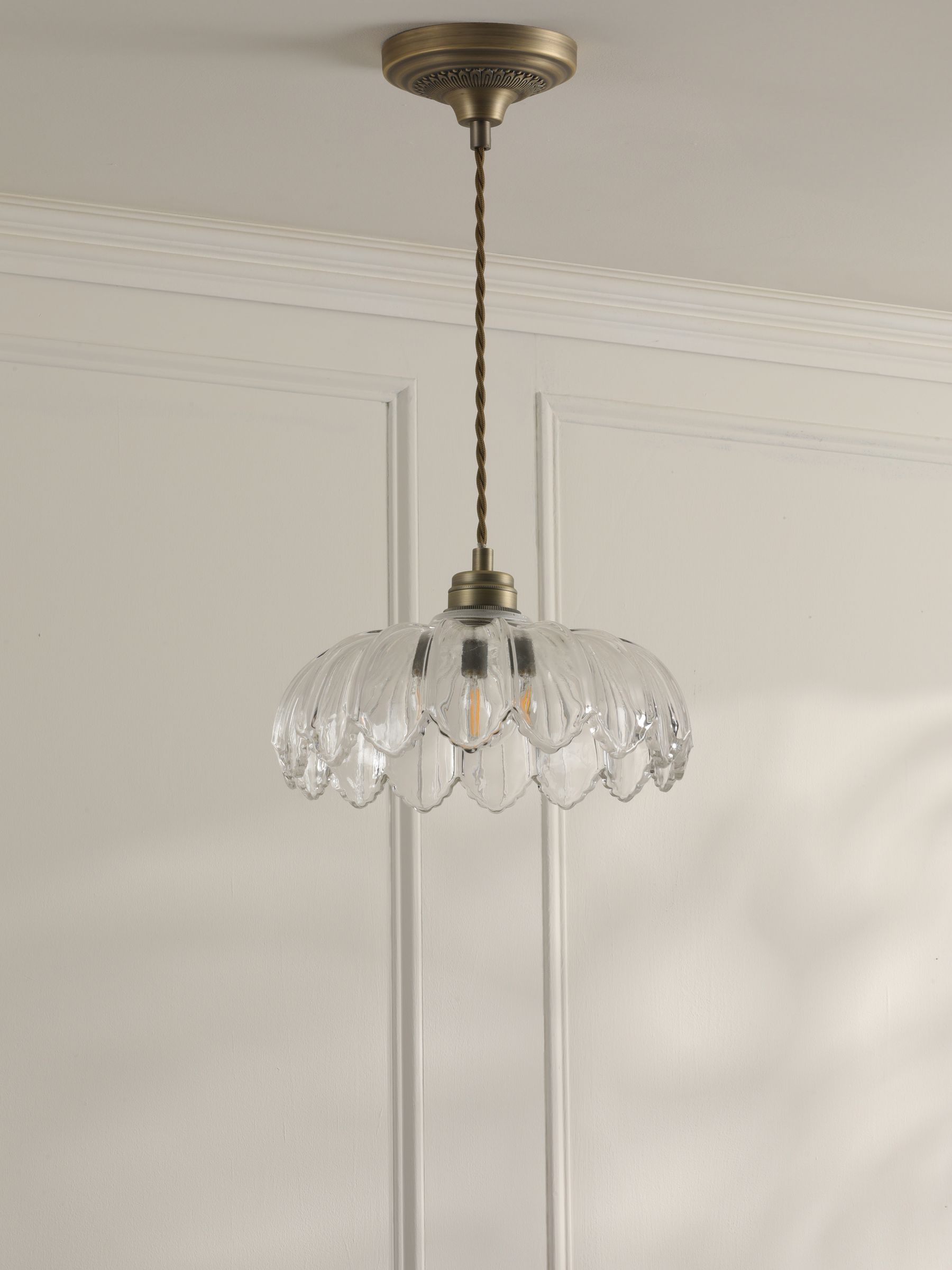 Buy Laura Ashley Matt Antique Brass Bexwell 1 Light Pendant Ceiling ...