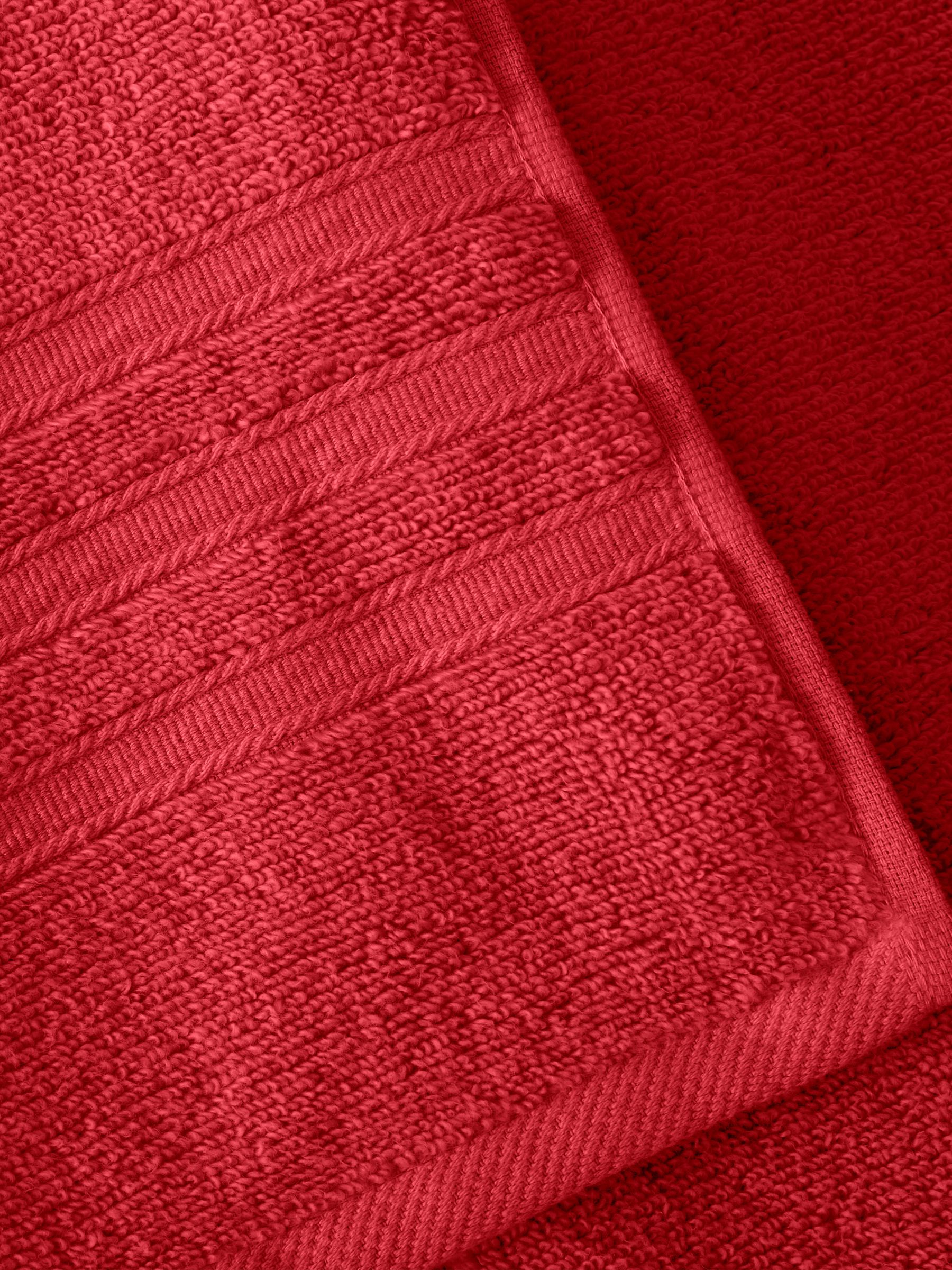 Buy Catherine Lansfield Set of 2 Red 100% Cotton Bath Sheet Towels from ...