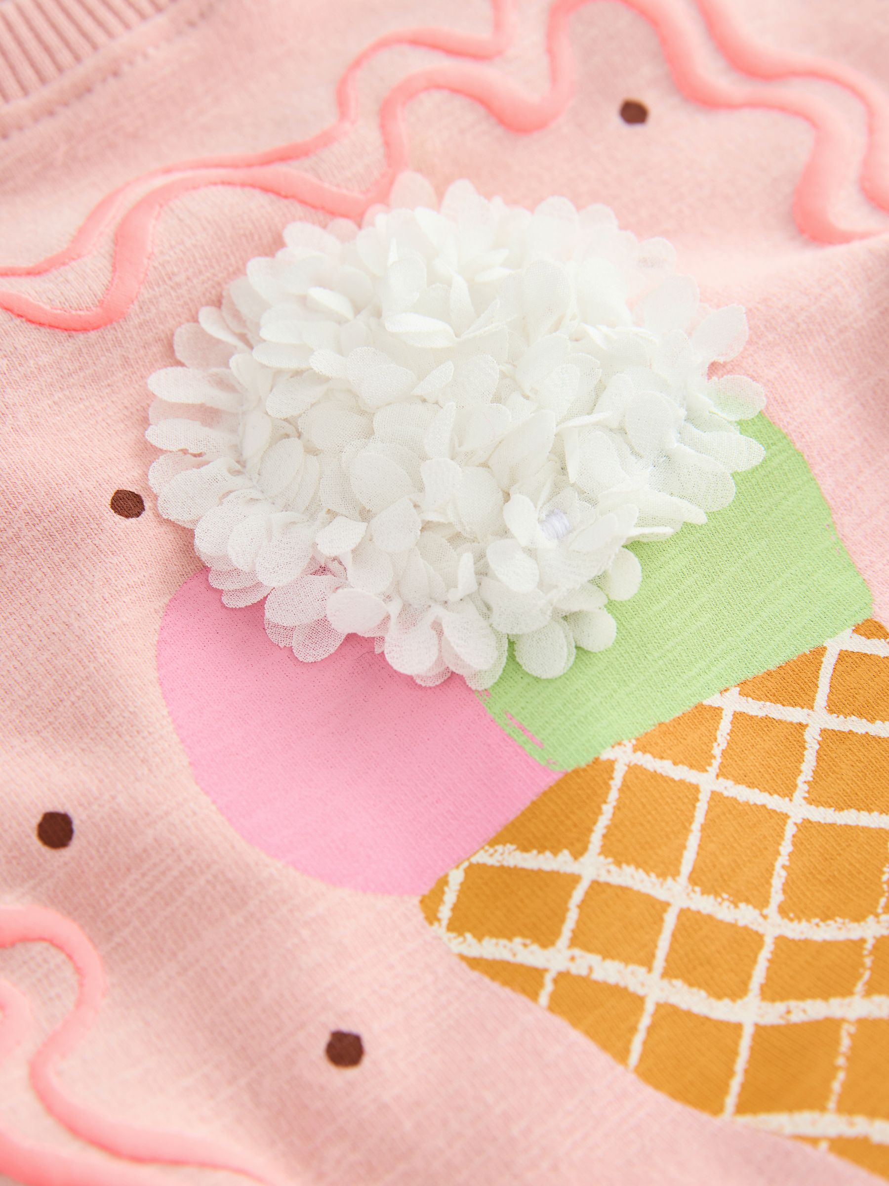 Buy Pink Stripe Ice Cream Top & Flare Leggings Set (3mths-7yrs) from ...