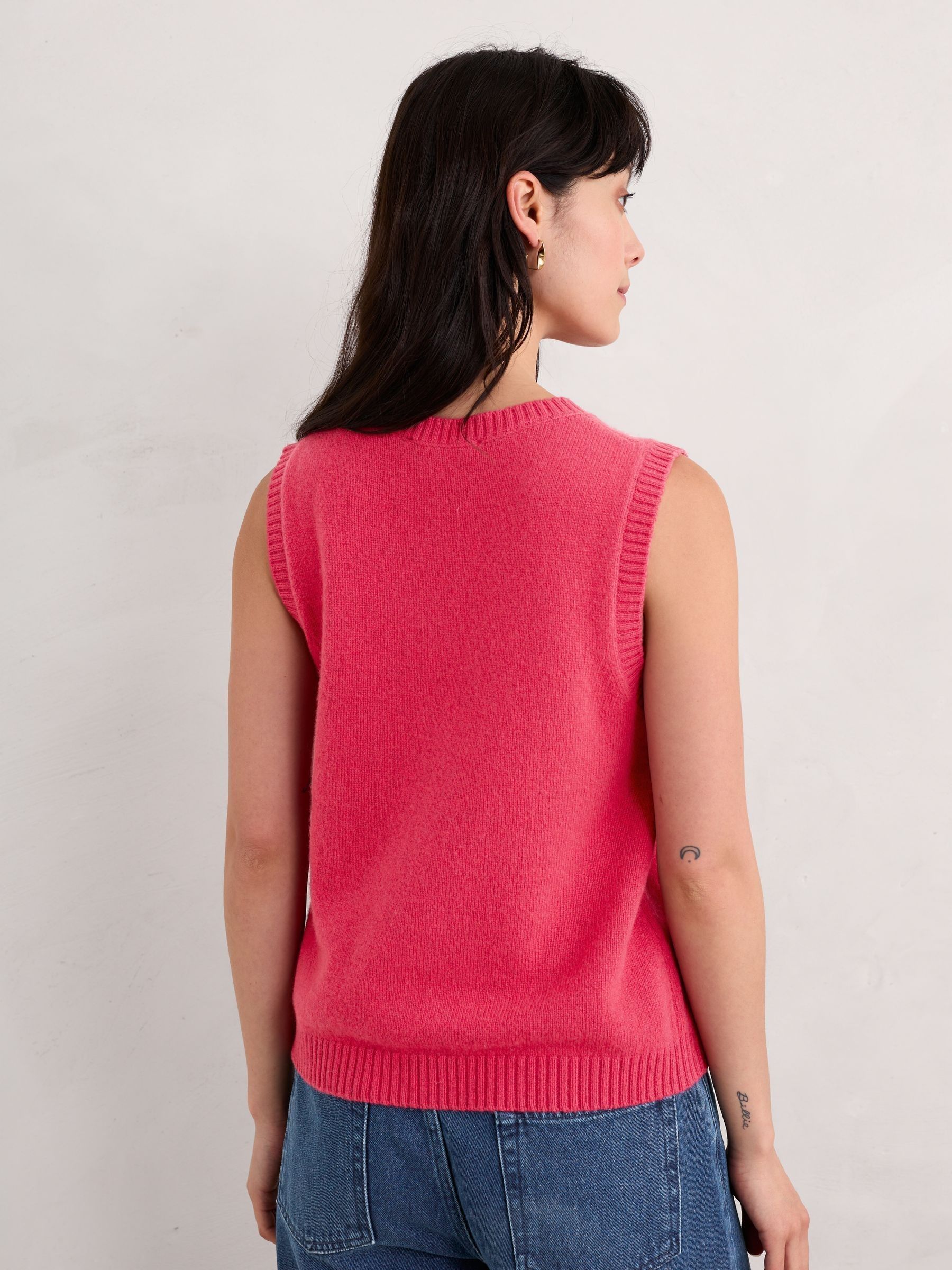 Buy Seasalt Cornwall Pink East View Knitted Vest from the Next UK ...