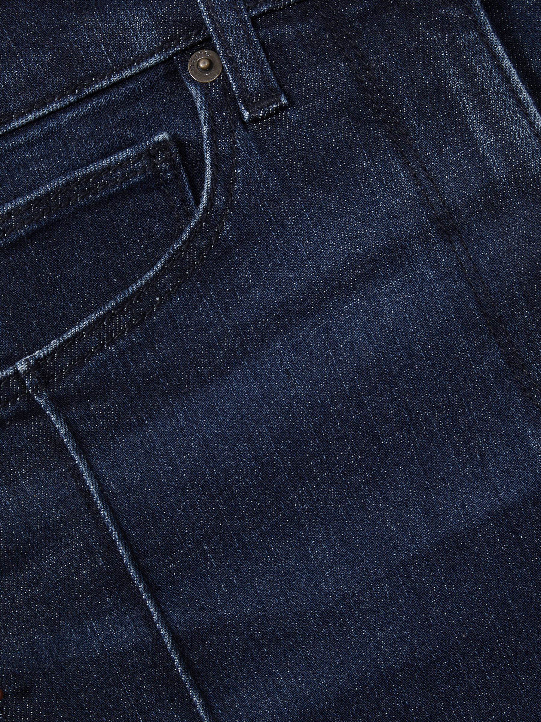 Buy Reiss Dark Blue Heather Stretch-Cotton Wide-Leg Jeans from Next Ireland