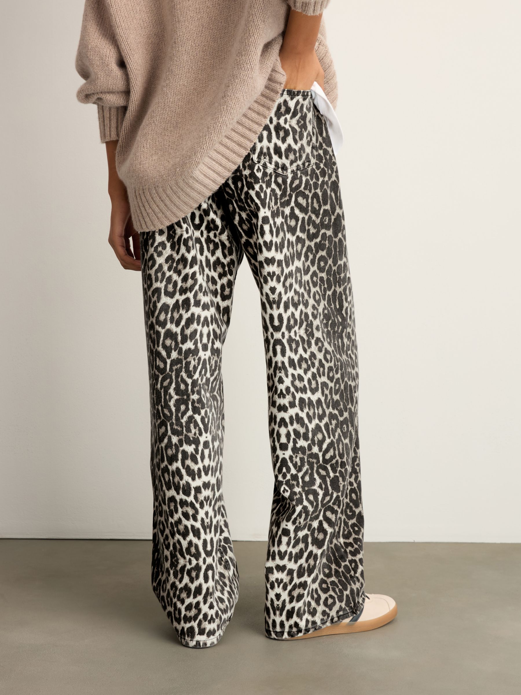 Buy Leopard Print Wide Leg Jeans from the Next UK online shop