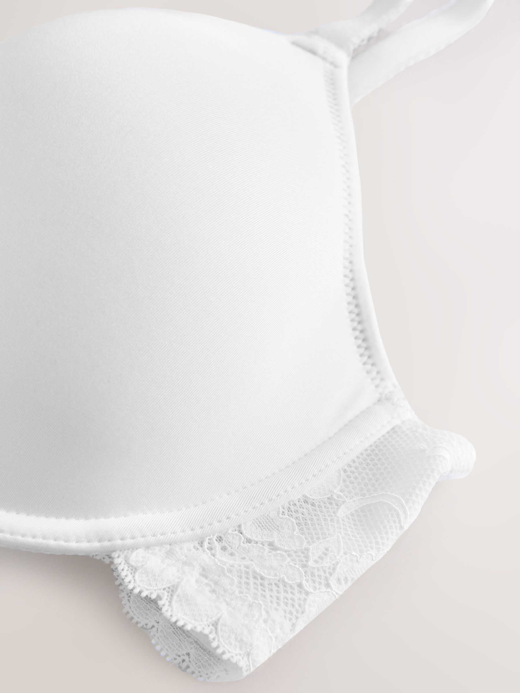 Buy White DD+ Padded Full Cup Smoothing Ultimate Comfort T-Shirt Bra ...