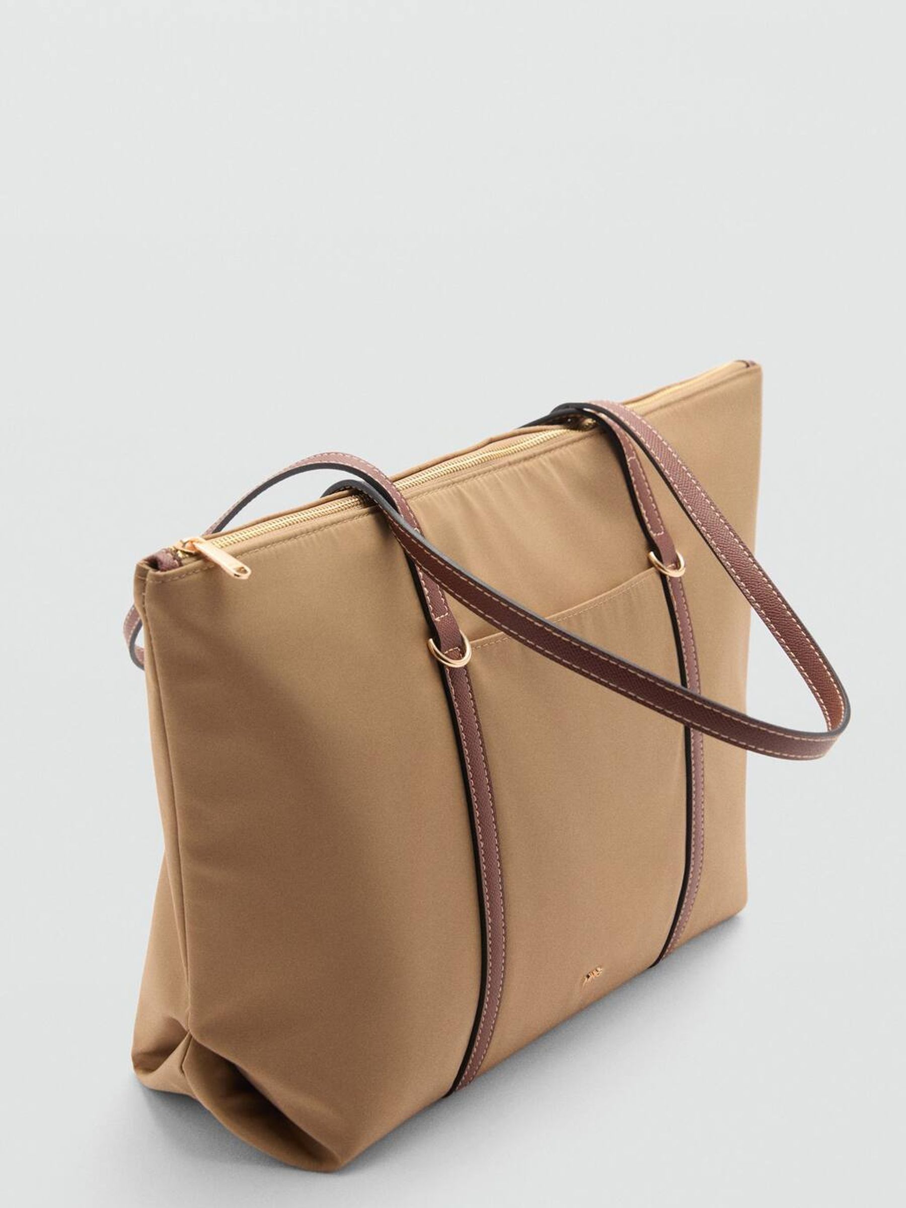 Buy Mango Brown Nylon Shopper Shoulder Bag from the Next UK online shop