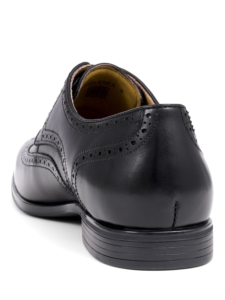 Buy Jones Bootmaker Black Chrome Middleham Leather Oxford Black Shoes ...