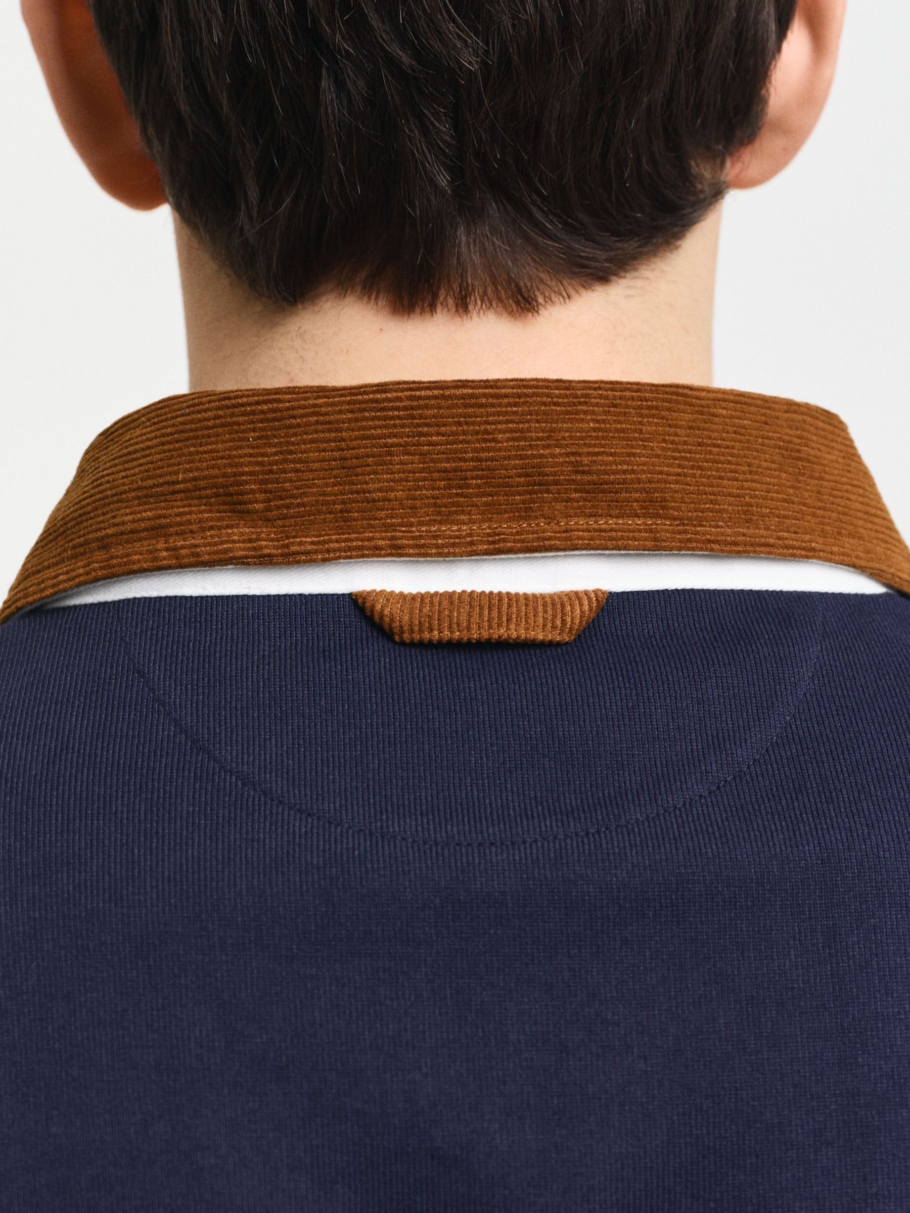 Buy GANT Blue Corduroy Collar Rugby Polo Shirt from the Next UK online shop