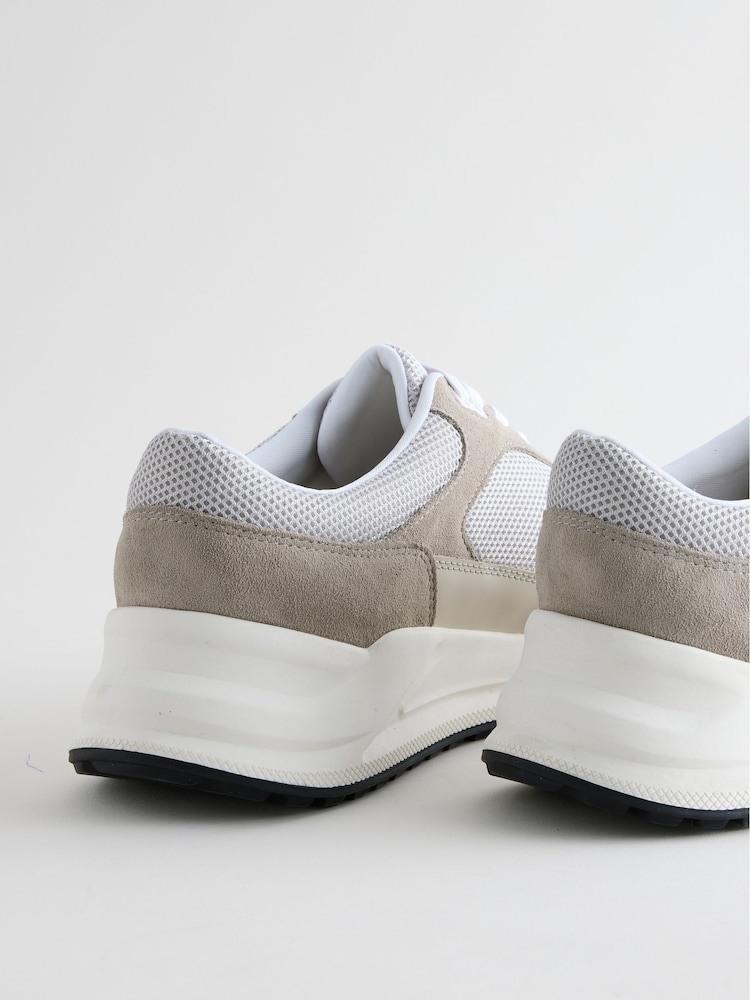 Buy Neutral Smart Casual Lace Up Trainers from Next Sri Lanka