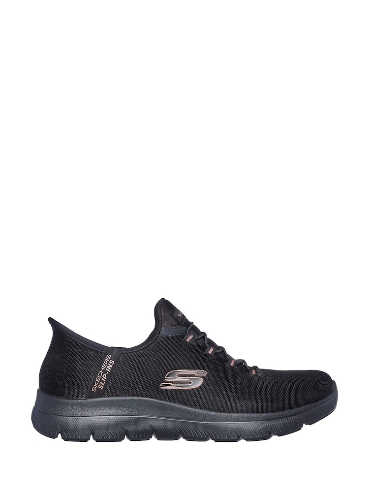 Buy Skechers Black Summits Classy Night Slip In Shoes from the Next UK ...