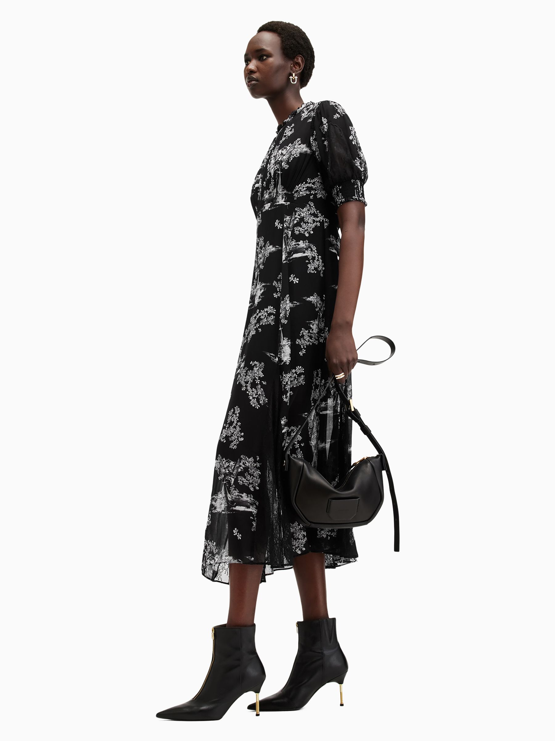 Buy AllSaints Black Laverna Dress from the Next UK online shop