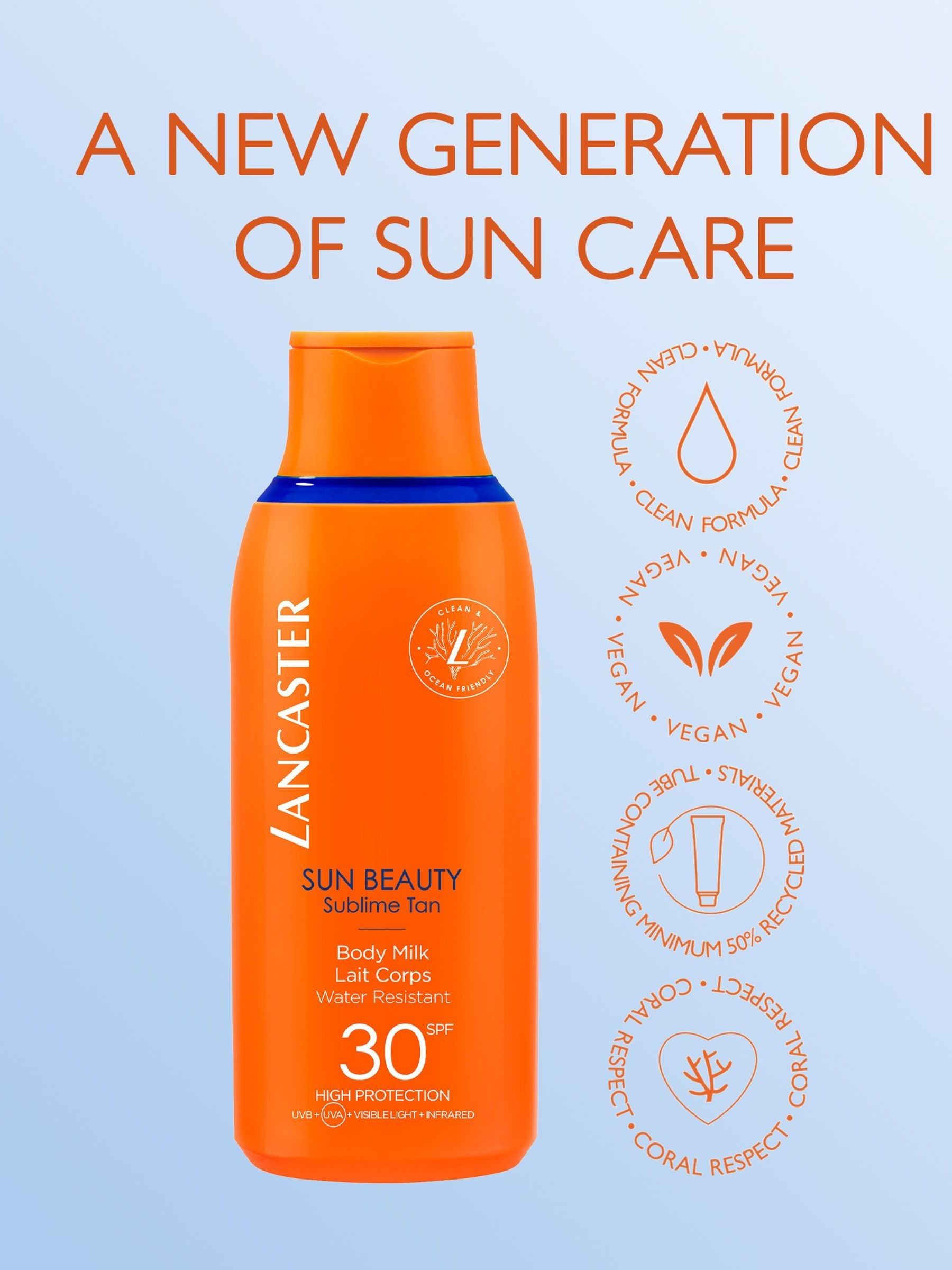 Buy Lancaster Sun Beauty Body Milk Sun Cream SPF30 175ml from the Next ...