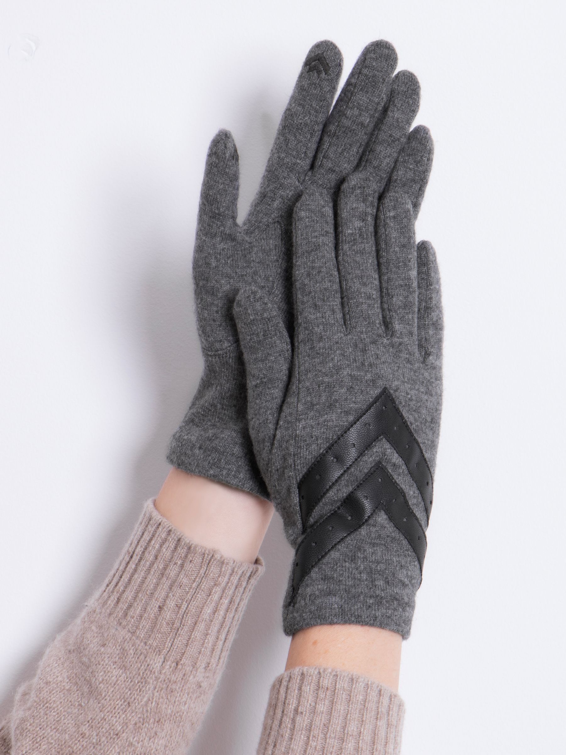 Buy Totes Grey Ladies Isotoner Wool Knit Winter Gloves with Smartouch ...