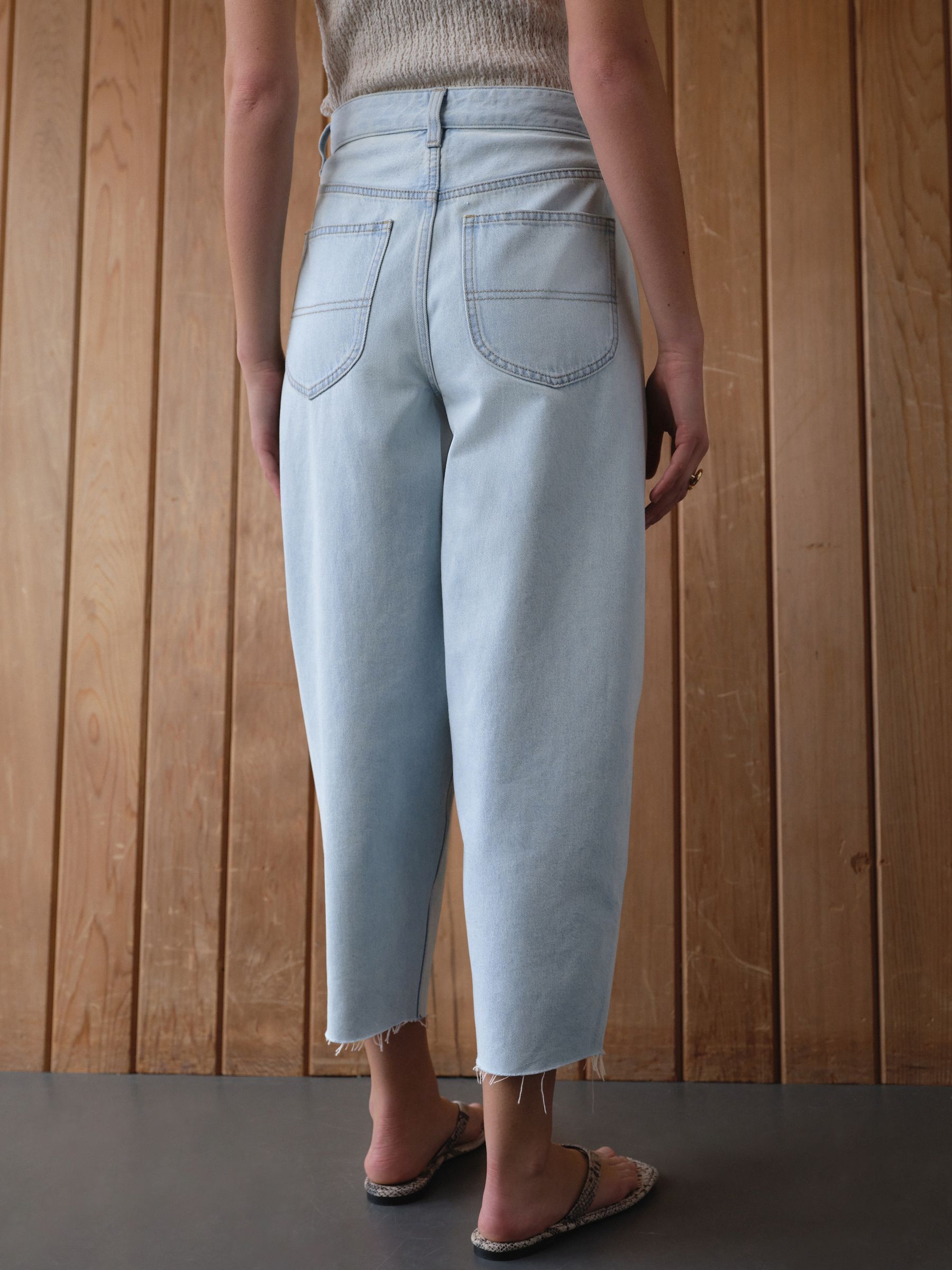 Buy Bleach Crop Barrel Leg Jeans from the Next UK online shop