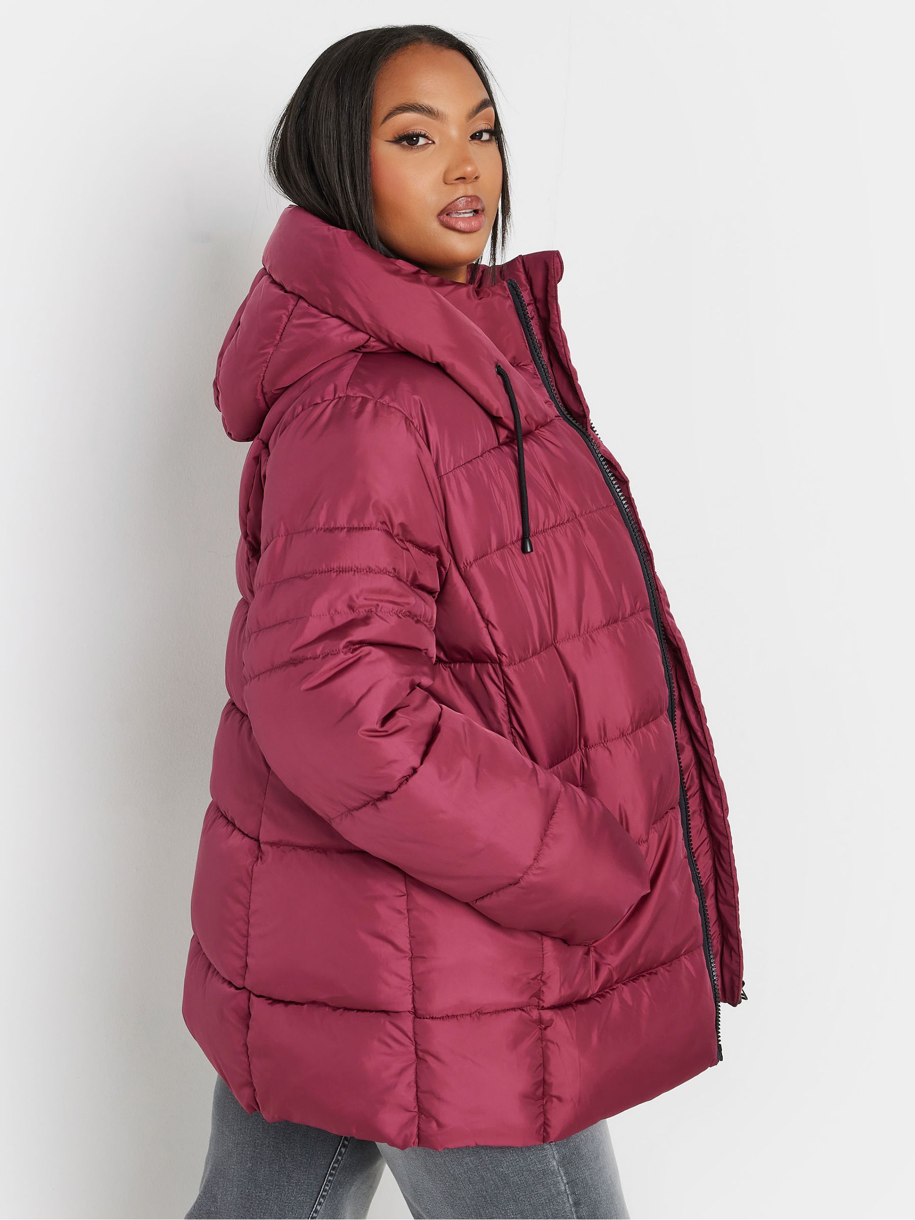 Buy Yours Curve Red Boxy Short Coat from the Next UK online shop