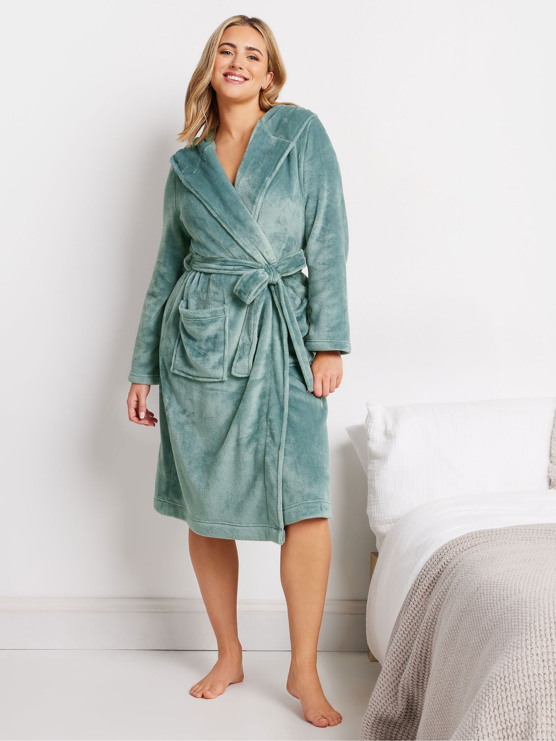 Buy M&Co Green Hooded Robe from the Next UK online shop