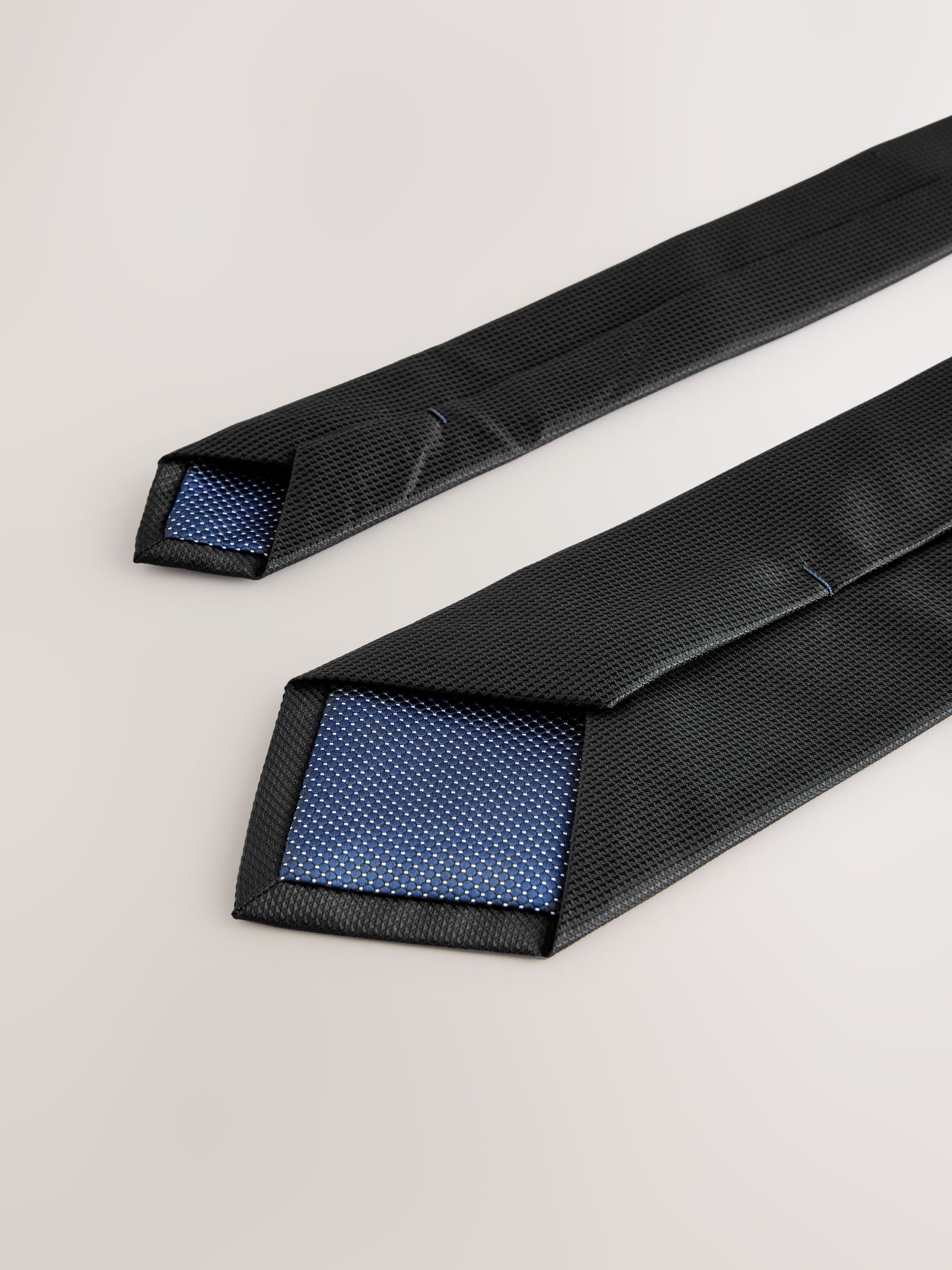 Buy Black Textured Tie from Next Israel