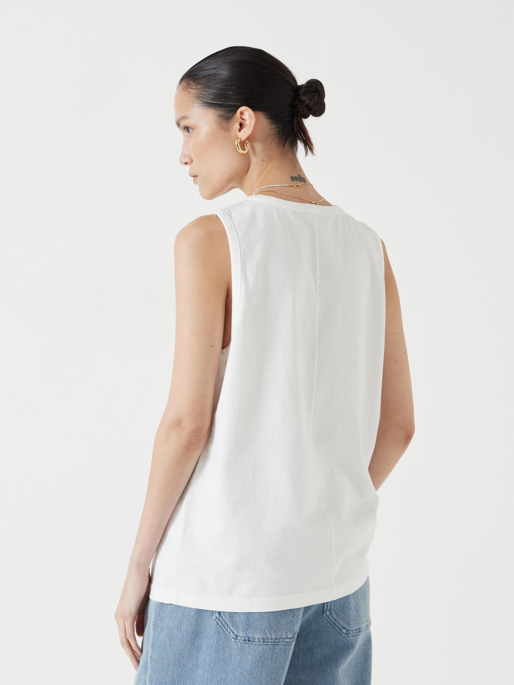 Buy Hush White Carla Relaxed Tank Top from the Next UK online shop