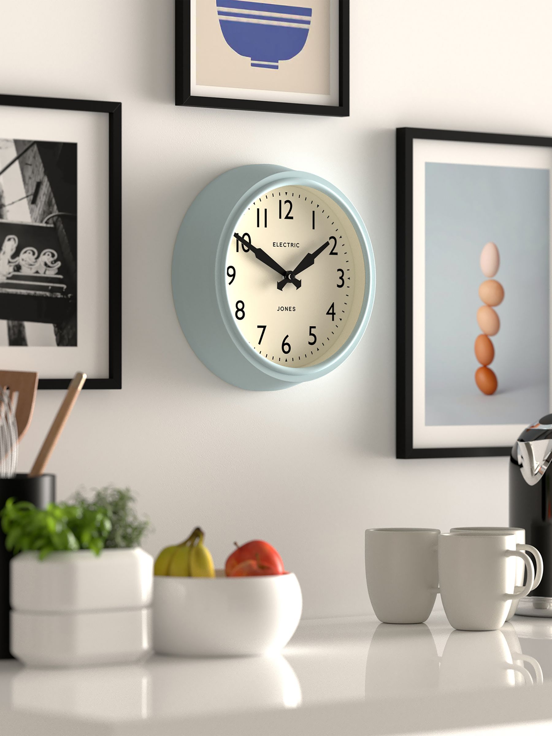 Buy Jones Clocks Clear Blue Telecom Wall Clock 27cm from the Next UK ...