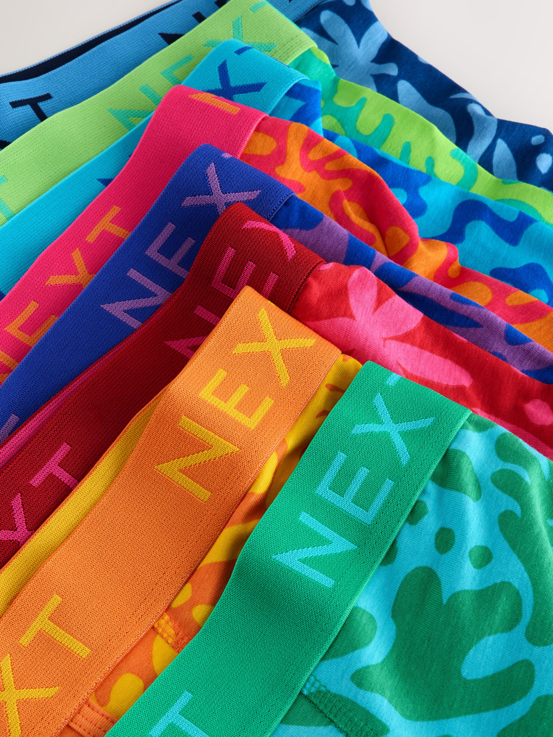 Buy Bright Pattern A-Front Boxers 8 Pack from Next Japan