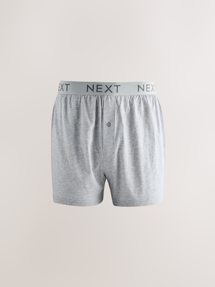 Buy Blue/Grey - Loose Boxers 5 Pack from Next Czech Republic
