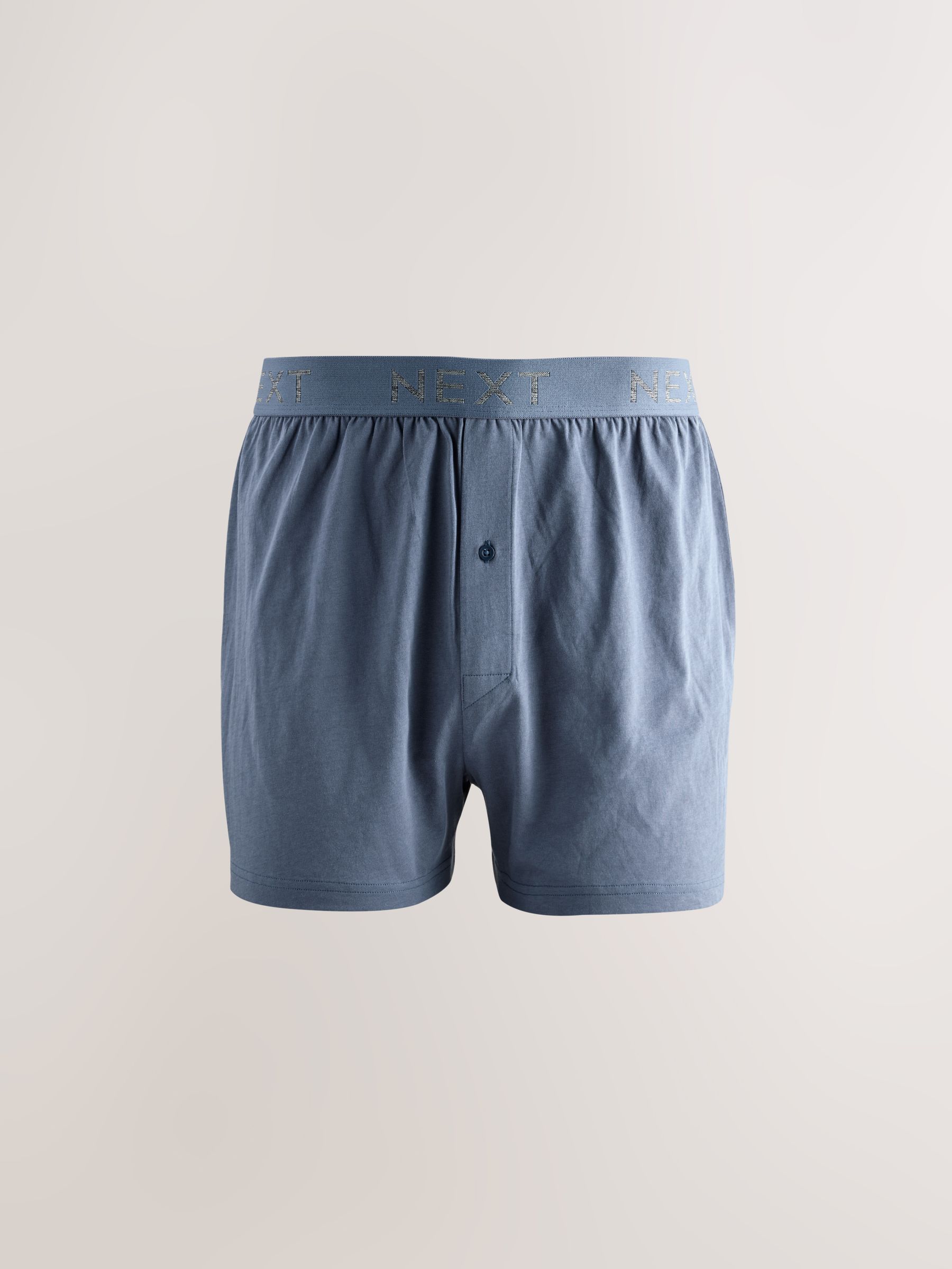 Buy Blue/Grey 5 Pack Loose Boxers from the Next UK online shop
