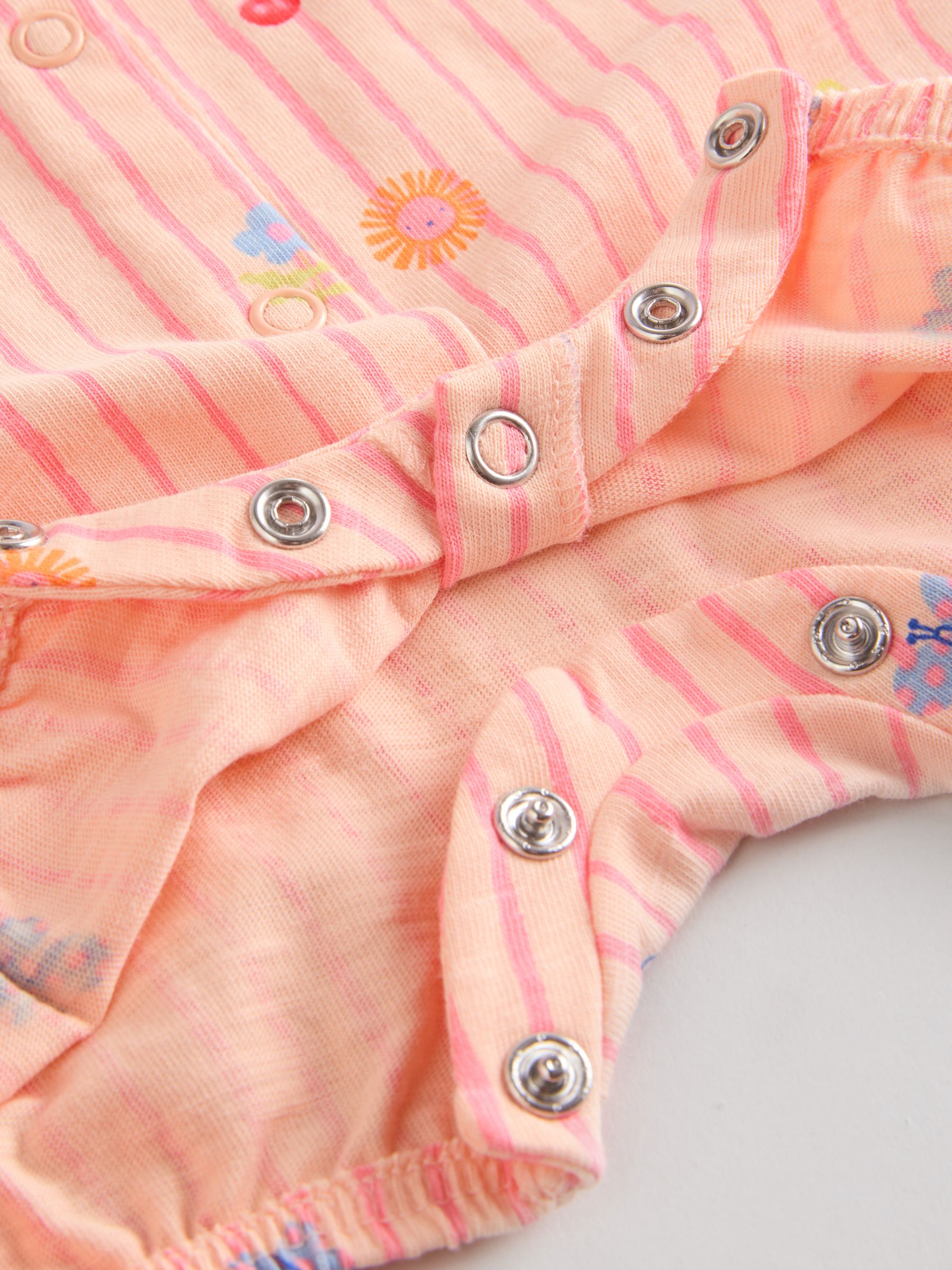 Buy Bright Multi Colour Printed Embroidered Baby 3 Pack Rompers from ...