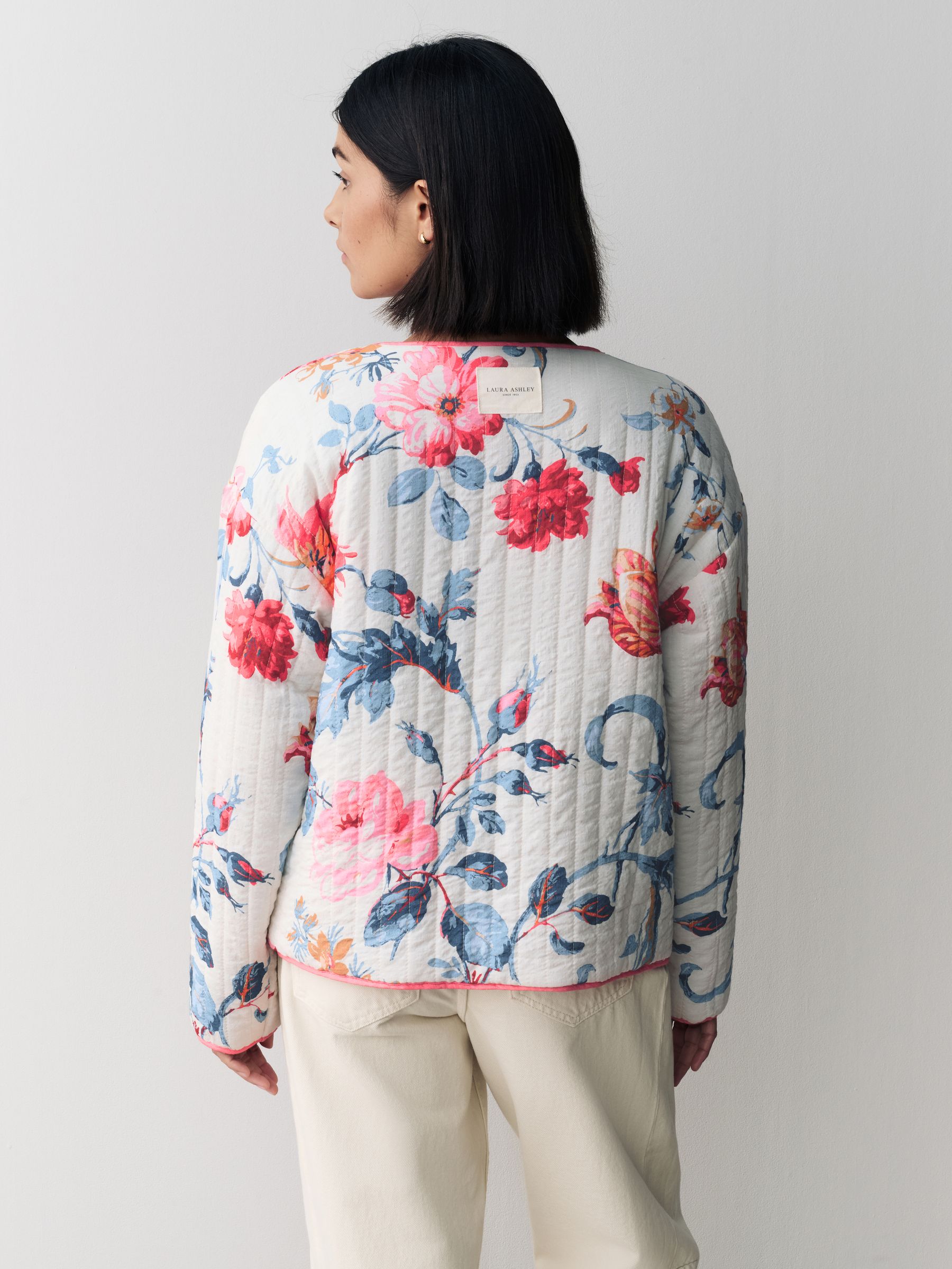 Buy Laura Ashley Pink Rosalind Reversible Quilted Jacket from the Next ...