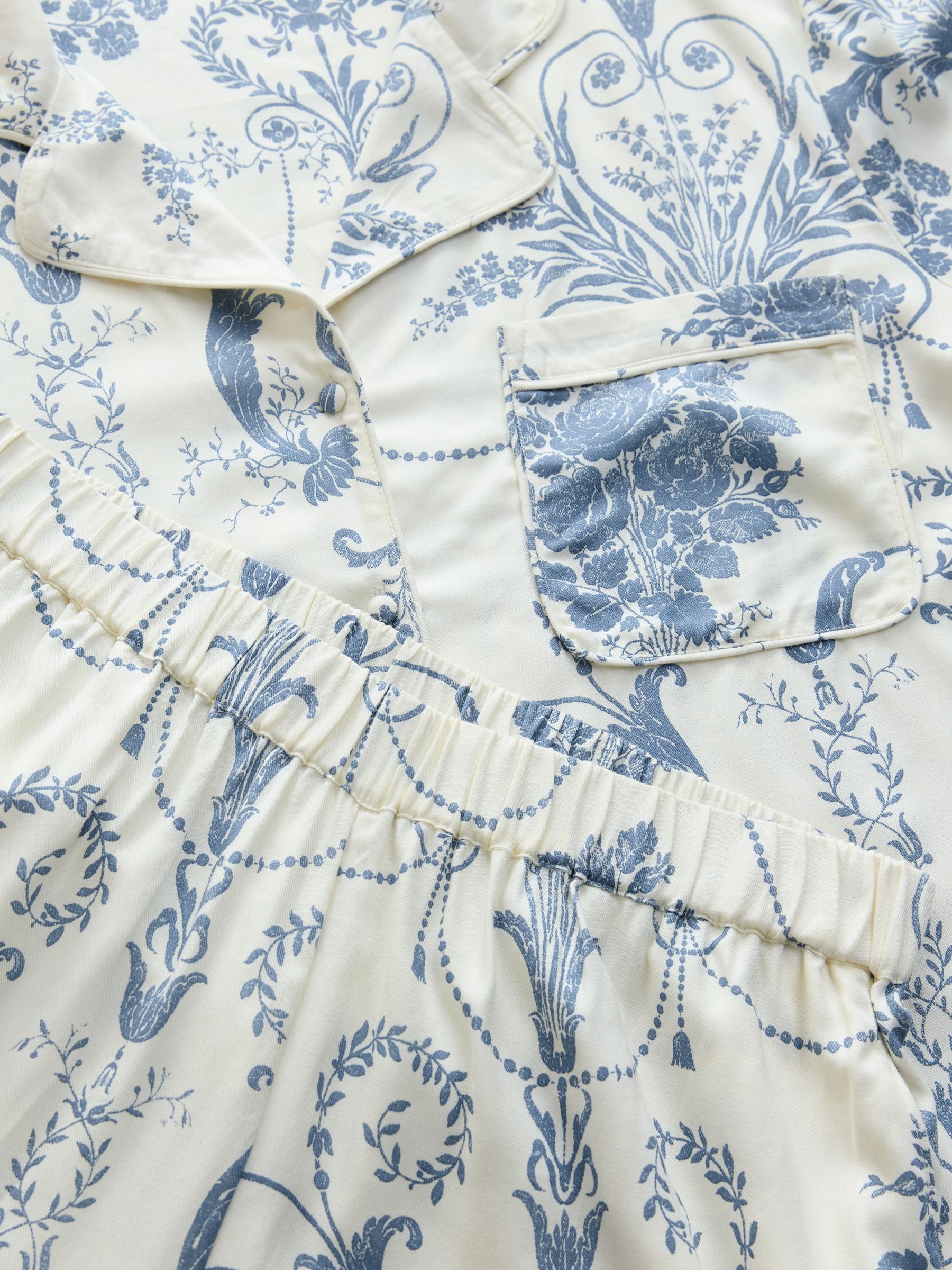 Buy Laura Ashley Blue Button Through Pyjamas Set from the Next UK ...