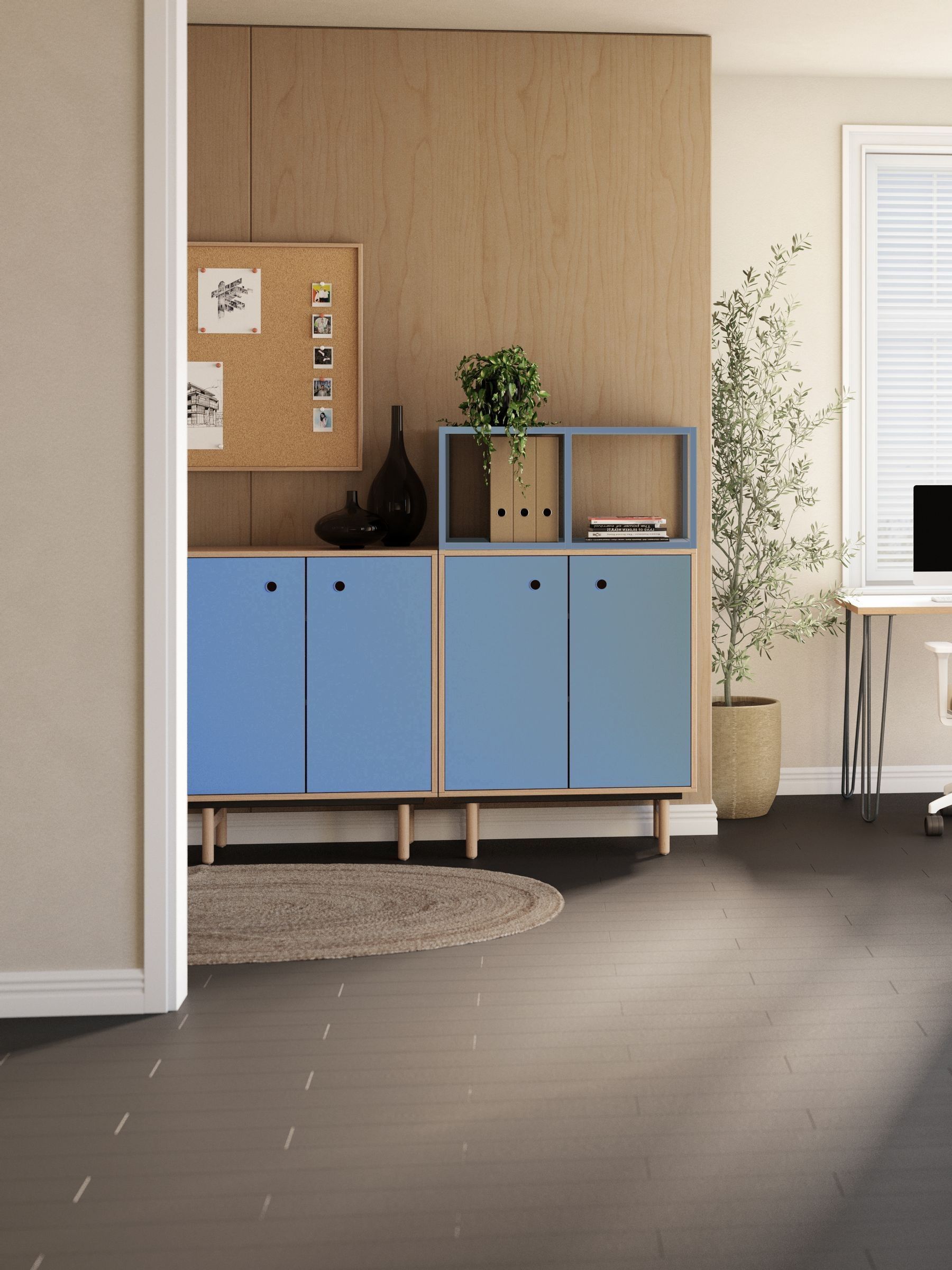 Buy Bisley Blue Bridge Tall Sideboard from the Next UK online shop