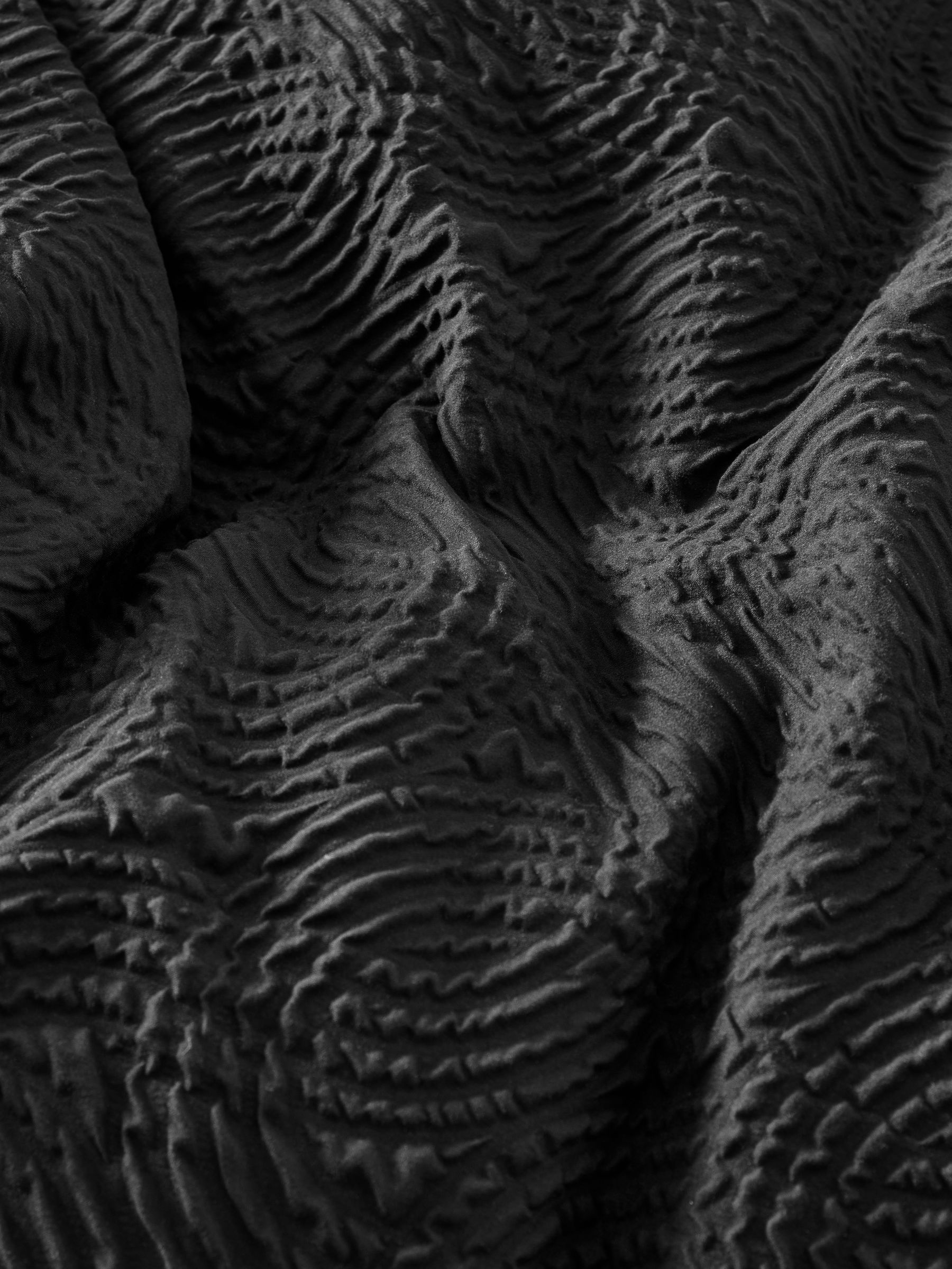 Buy Black Embossed Geometric Texture Duvet Cover and Pillowcase Set ...