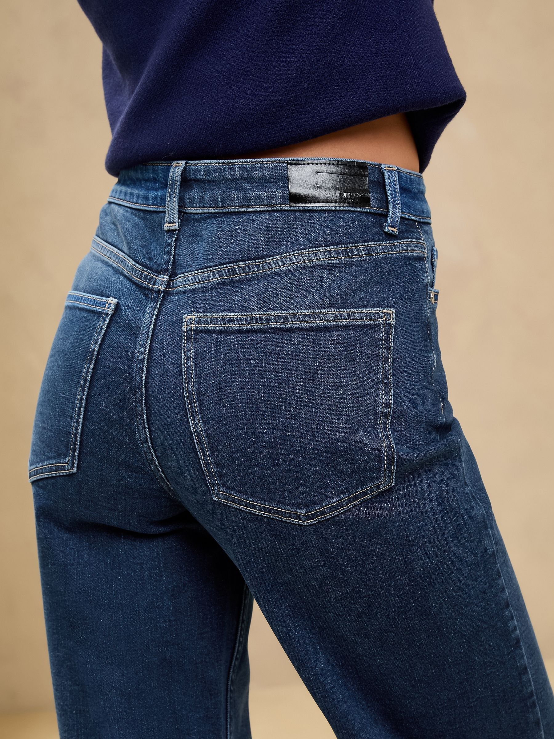 Buy Lipsy Dark Blue Mid Rise Wide Leg Jeans from the Next UK online shop