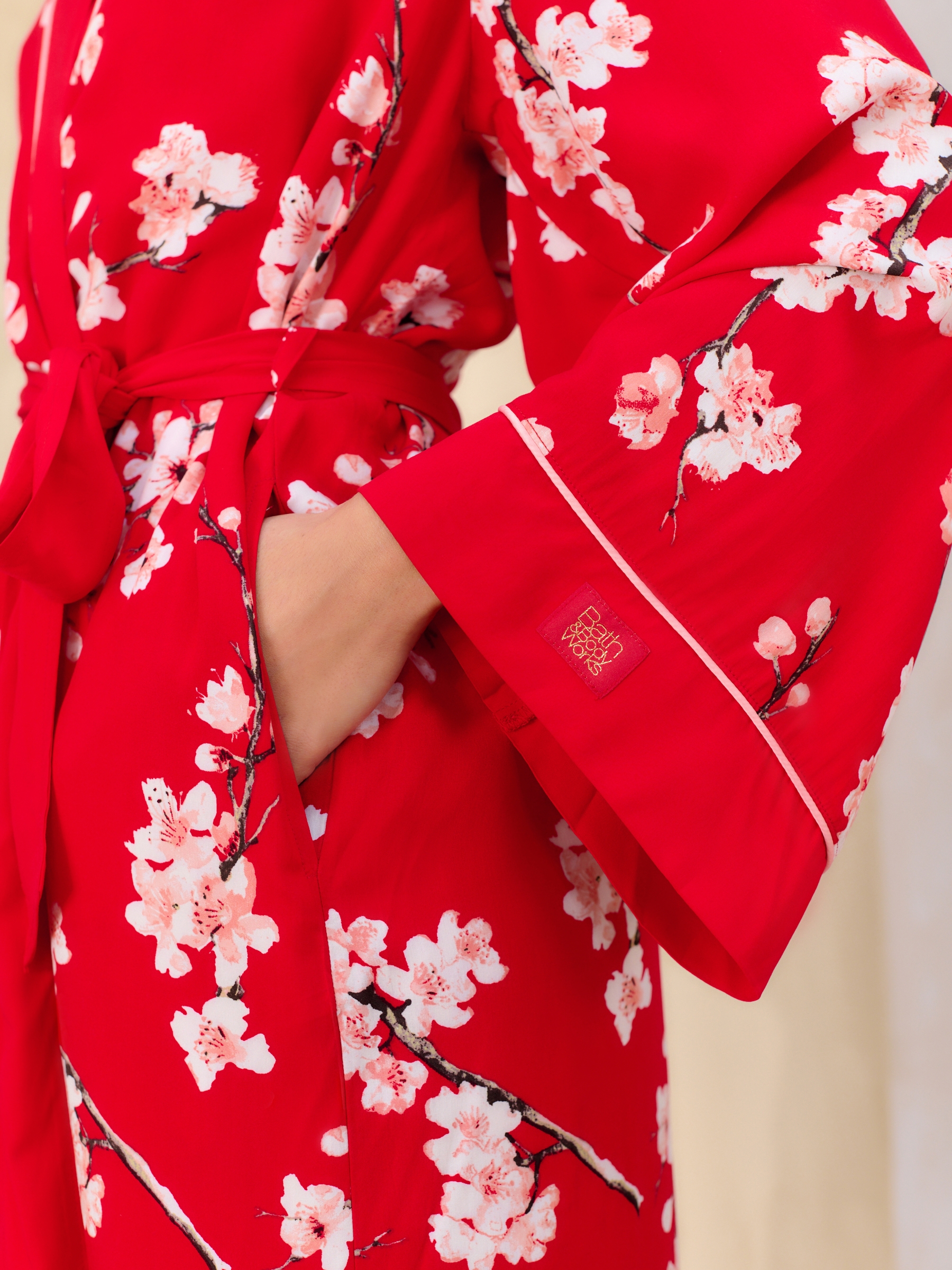 Buy Bath & Body Works Red Japanese Cherry Blossom Lightweight Robe from ...