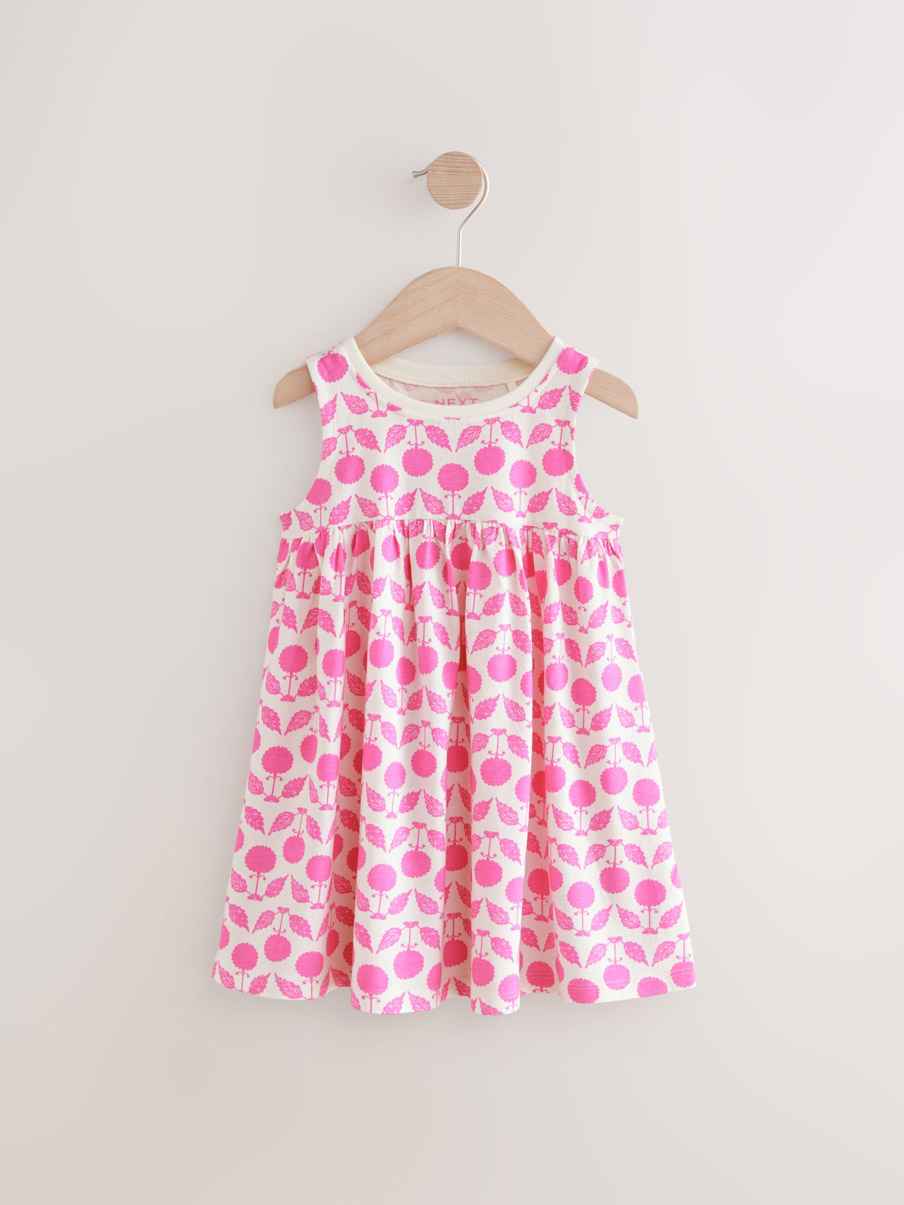 Buy Pink Sleeveless Jersey Summer Dress (3mths-7yrs) from Next Australia