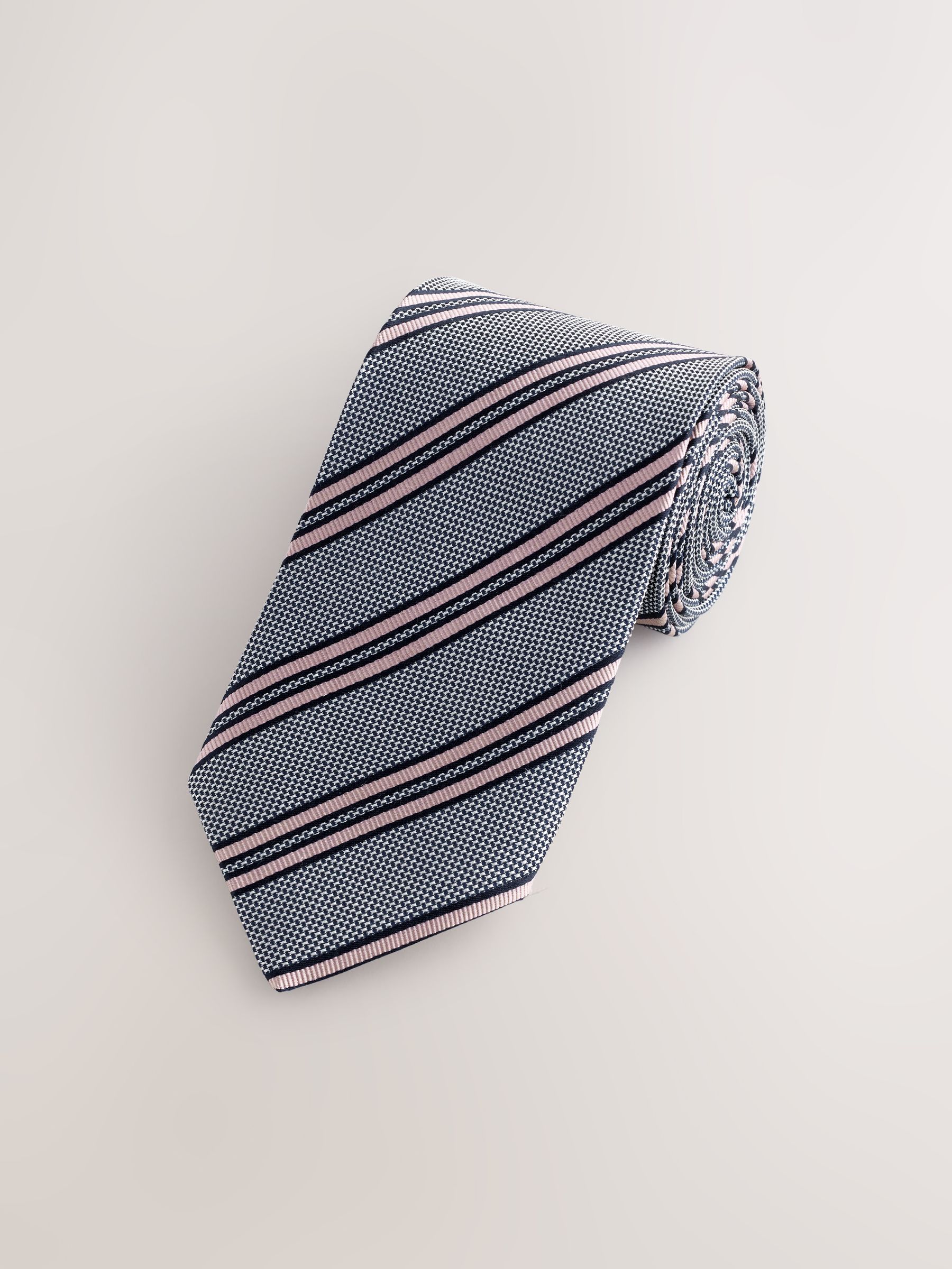 Buy Neutral Silk Design Tie from the Next UK online shop