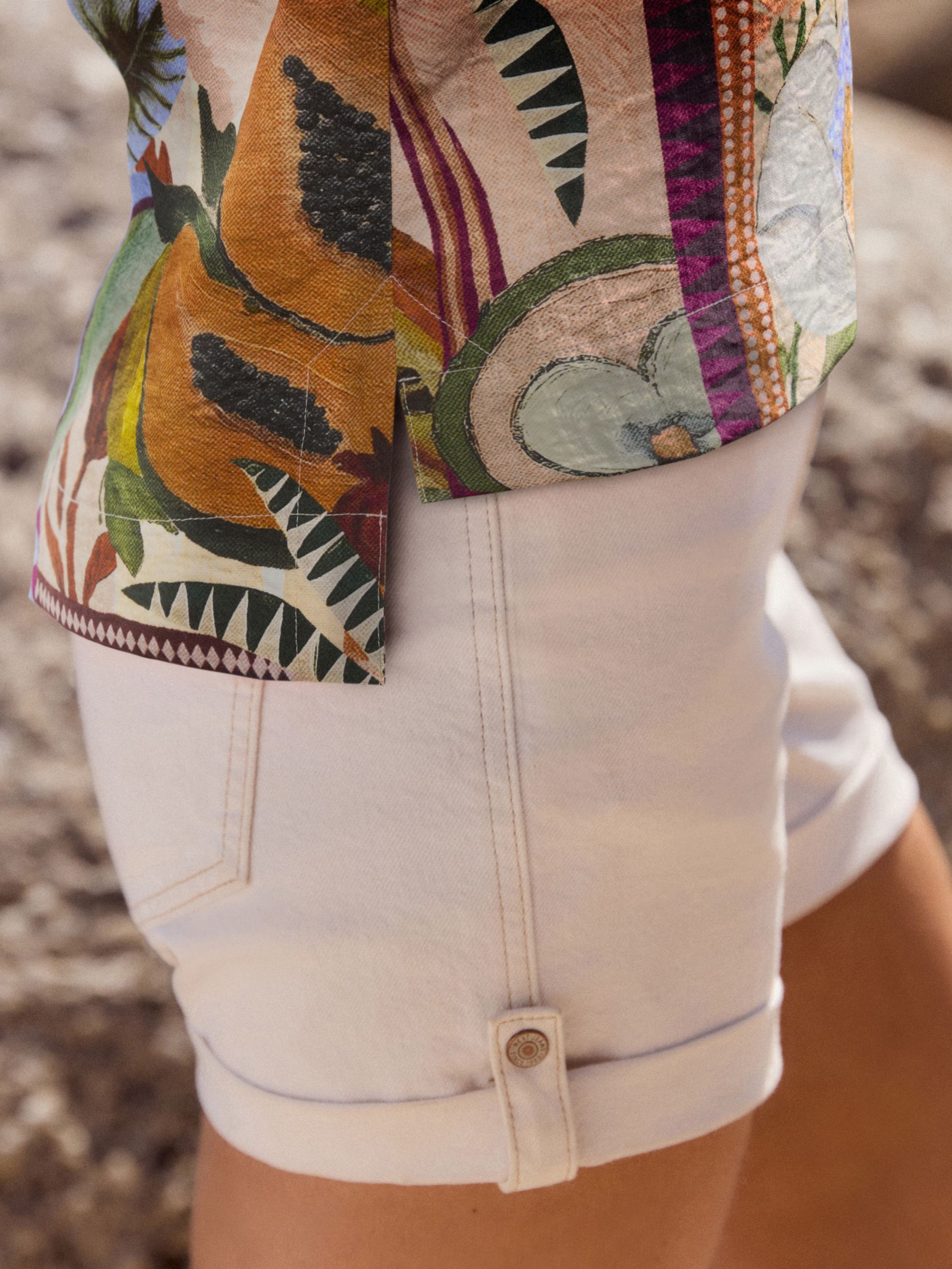 Buy Fruit Print Textured Boxy T-Shirt from the Next UK online shop