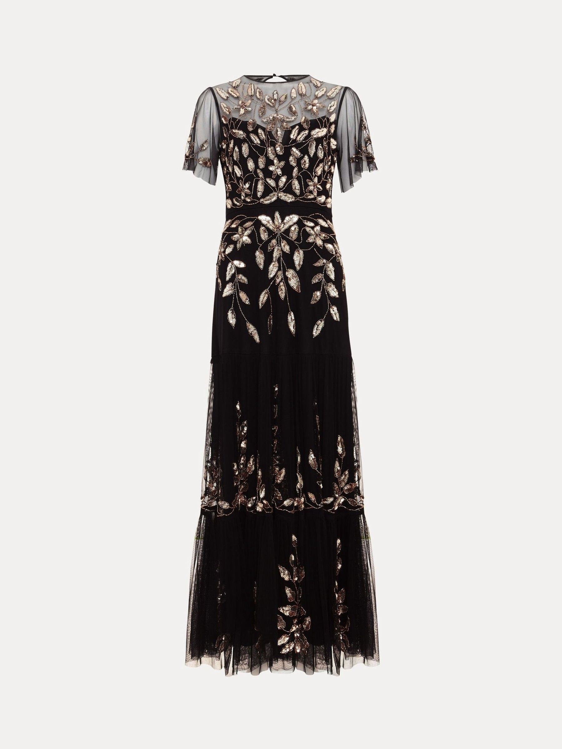Buy Phase Eight Black Hilary Embellished Midi Dress from the Next UK ...