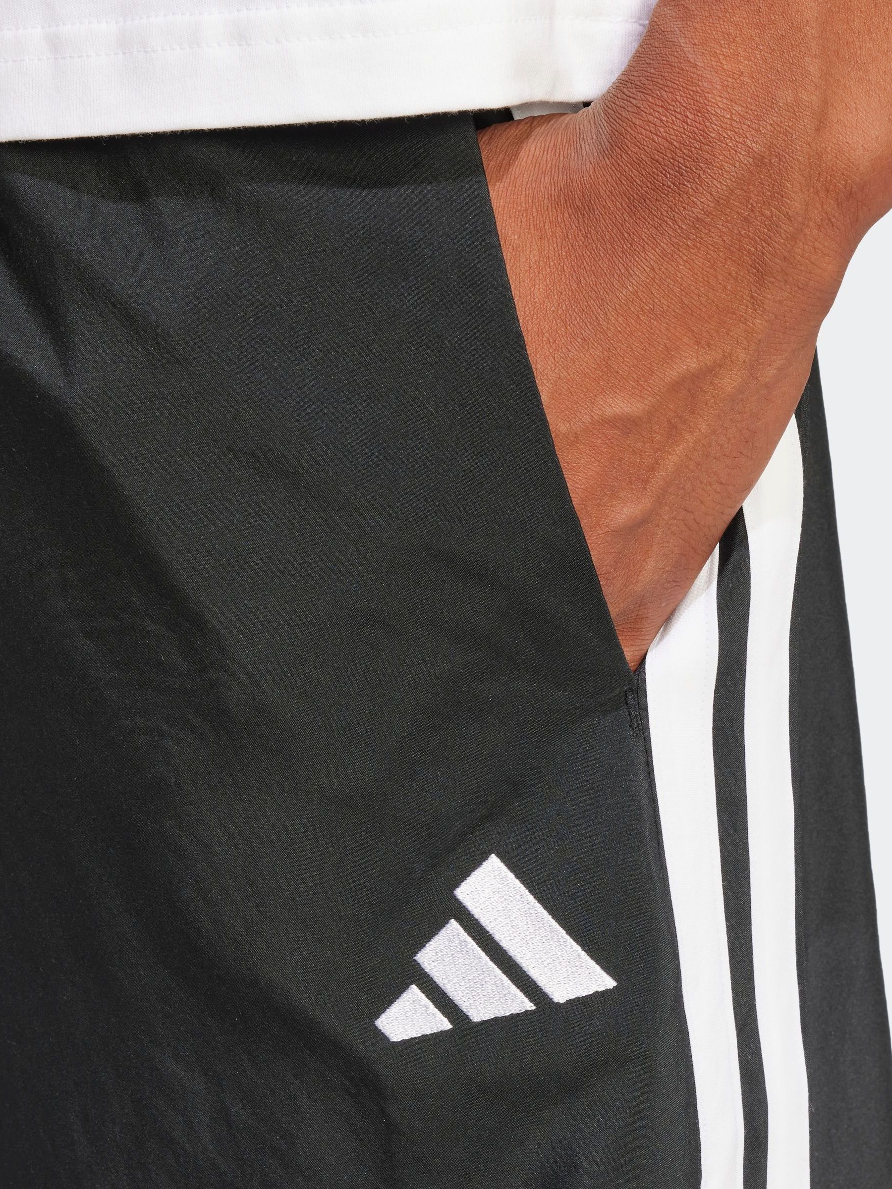 Buy adidas Black Essentials Three Stripes Chelsea Shorts from the Next ...